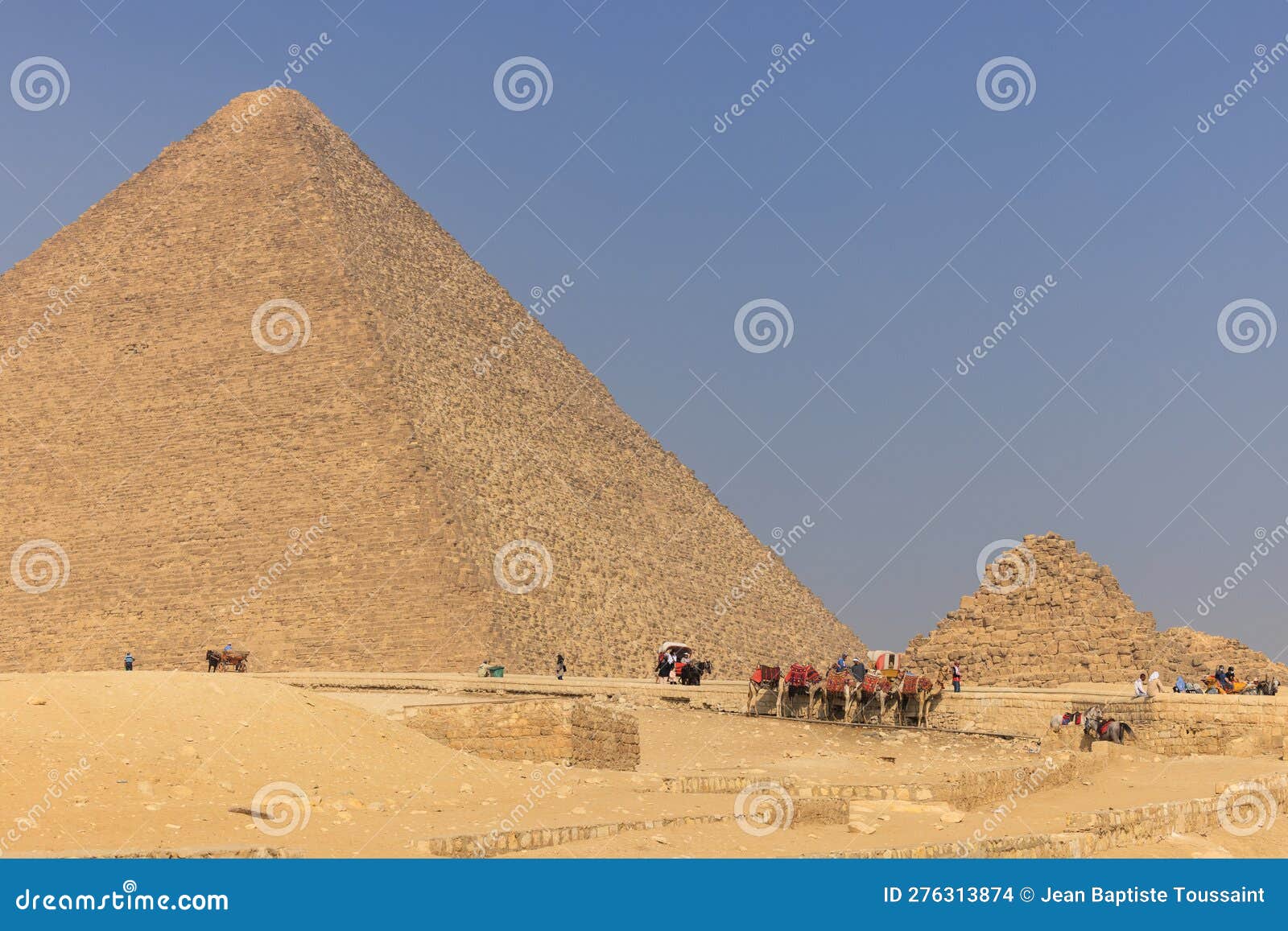 Gizeh Pyramids Near Cairo - Egypt Stock Photo - Image of travel ...