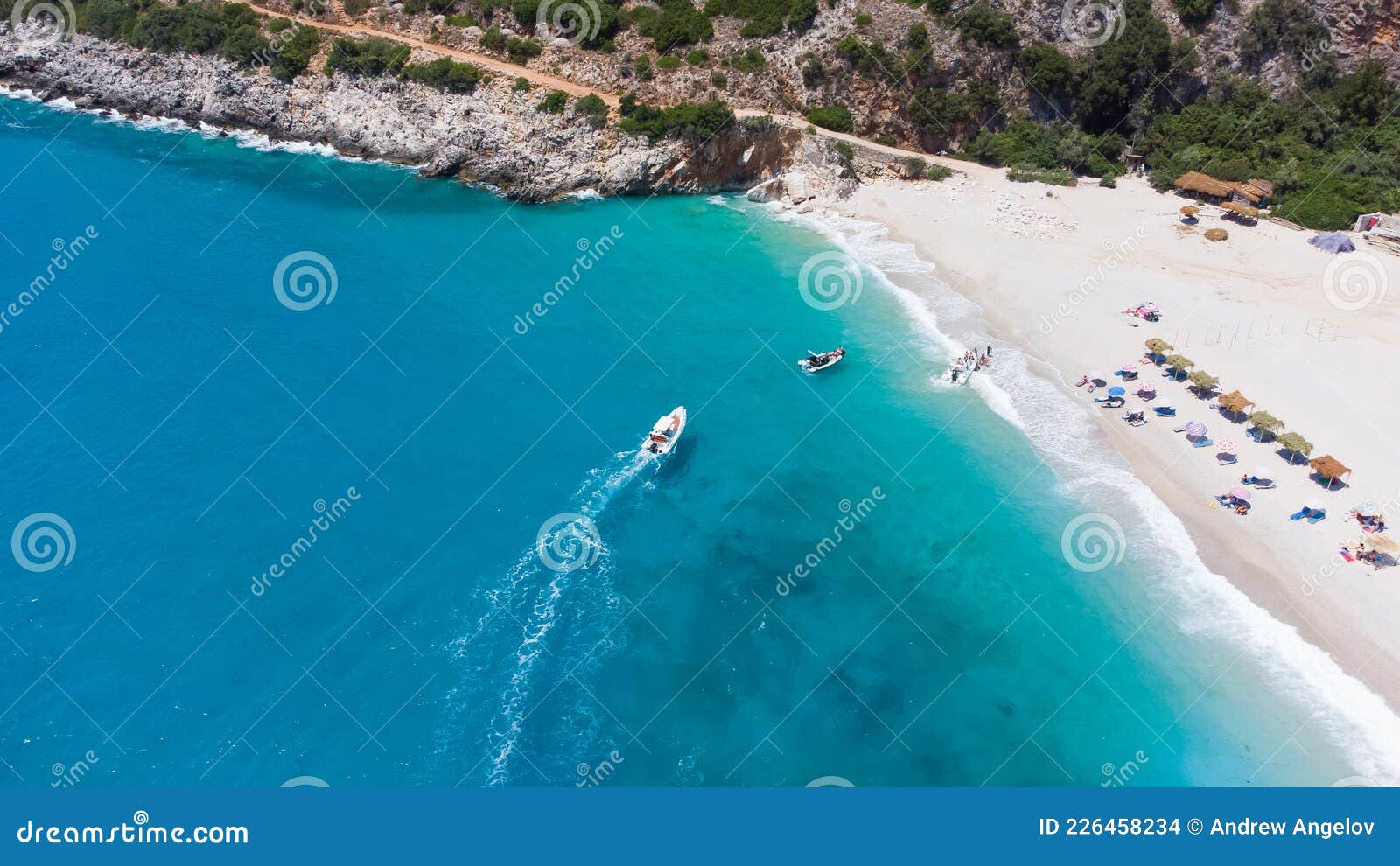 Gjipe Beach, Famous Beach in Albania Stock Photo - Image of europe ...