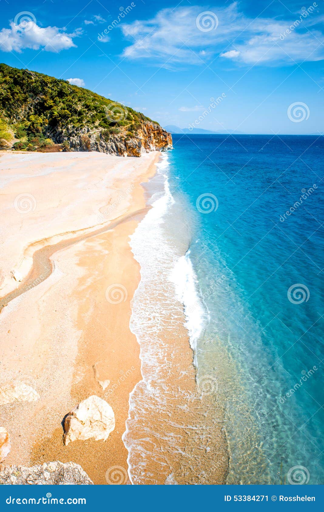 Gjipe beach stock image. Image of outdoor, scenery, color - 53384271