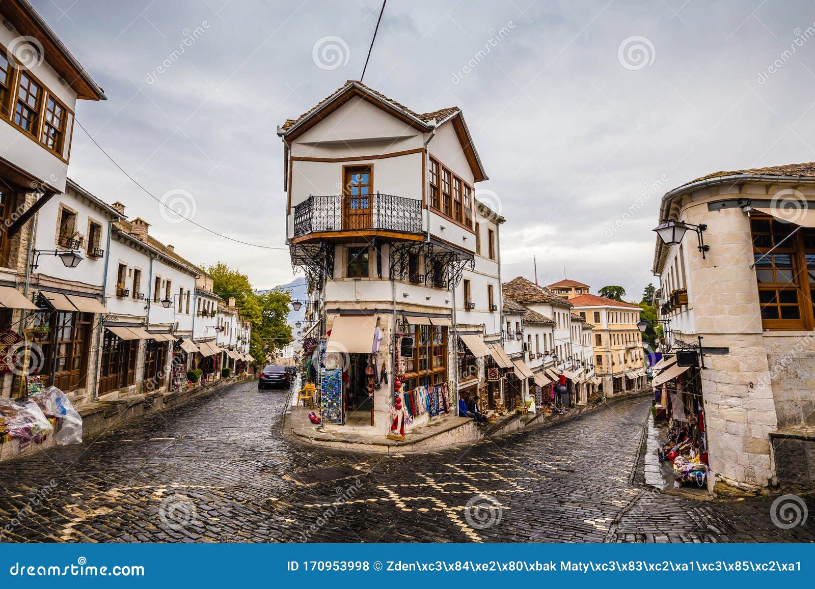 Gjirokaster Bazaar - Gjirokaster County, Albania Stock Photo - Image of ...