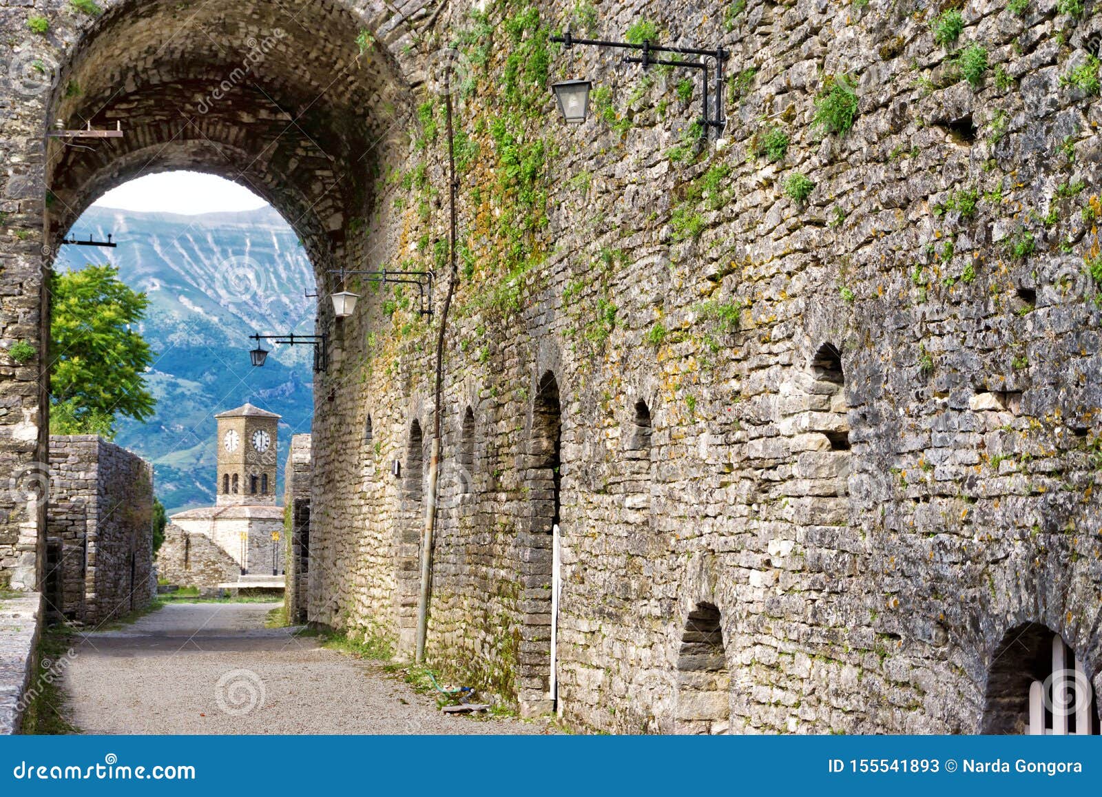 Gjirokaster Castle in Gjirokaster, Albania Stock Image - Image of ...
