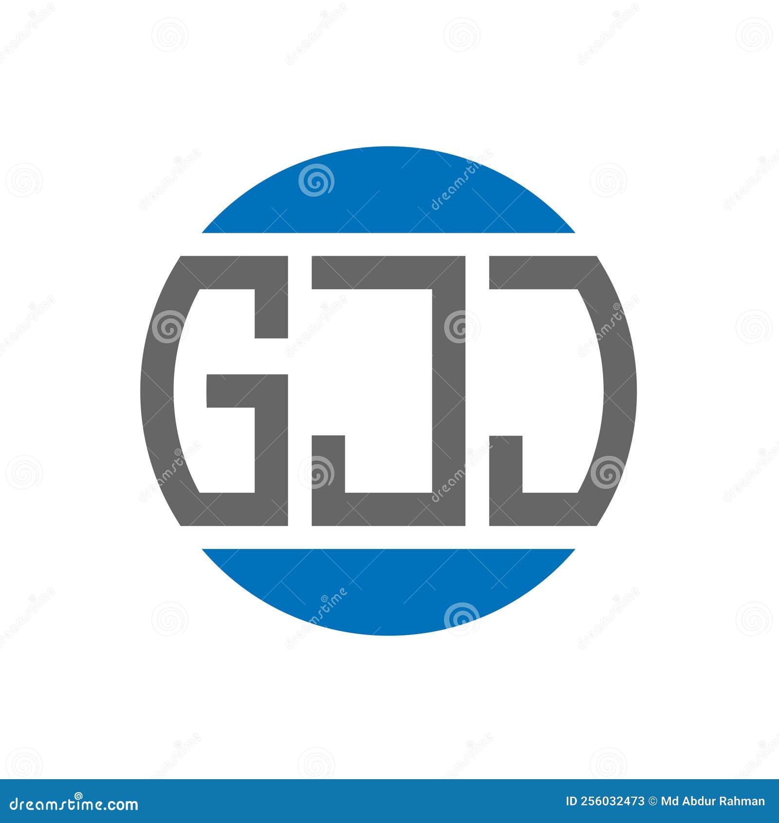 GJJ Letter Logo Design on White Background. GJJ Creative Initials ...