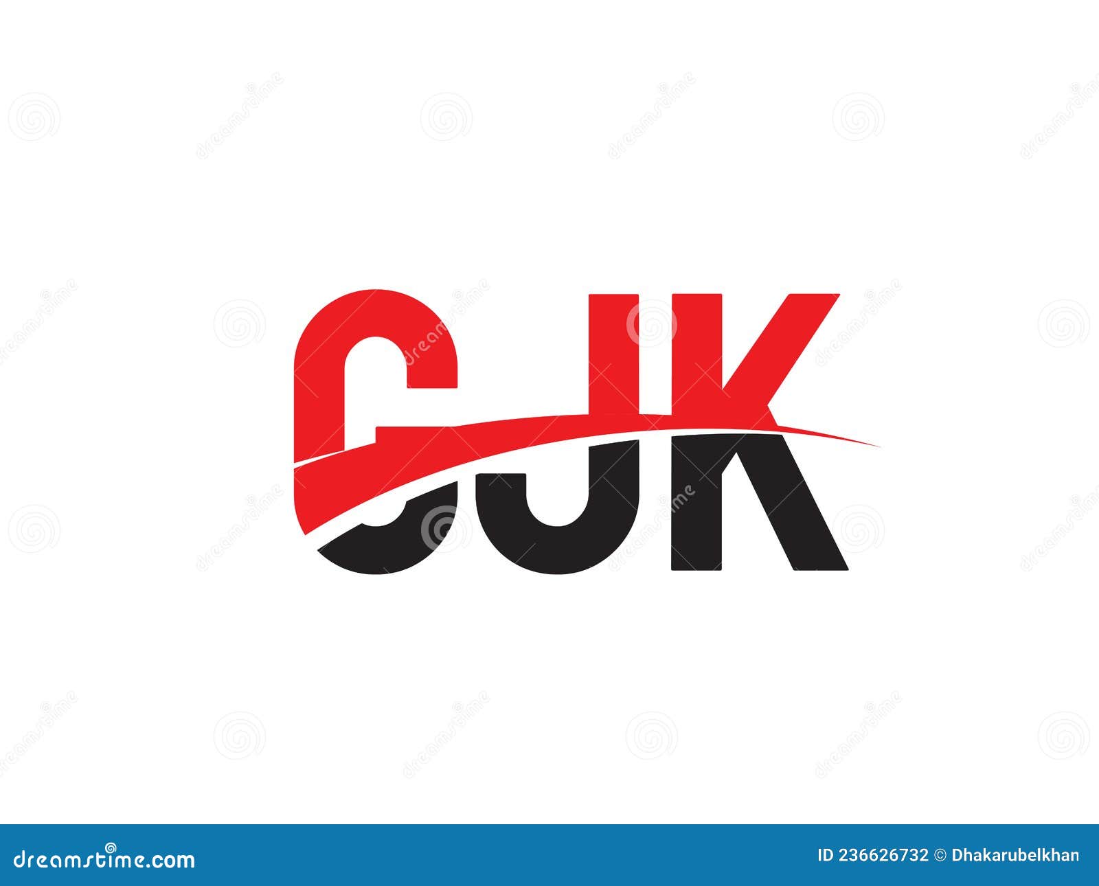 GJK Letter Initial Logo Design Vector Illustration Stock Vector ...