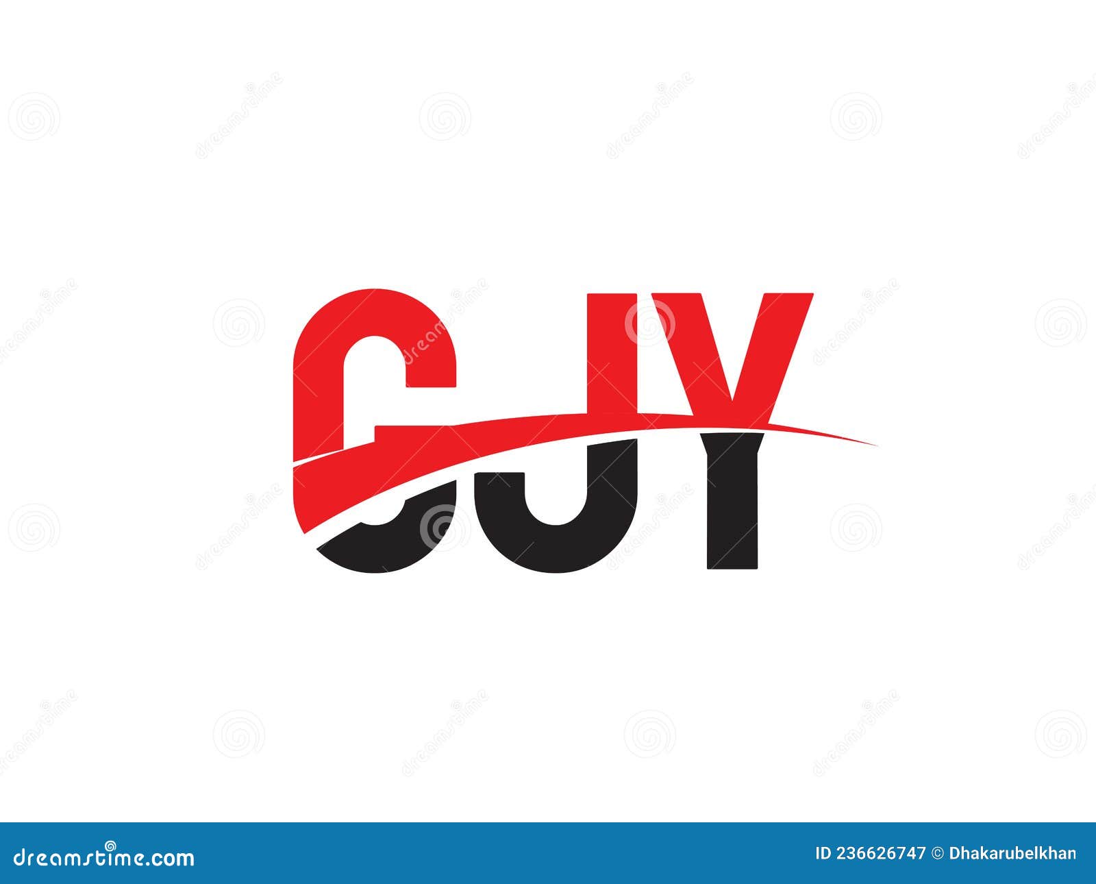 GJY Letter Initial Logo Design Vector Illustration Stock Vector ...
