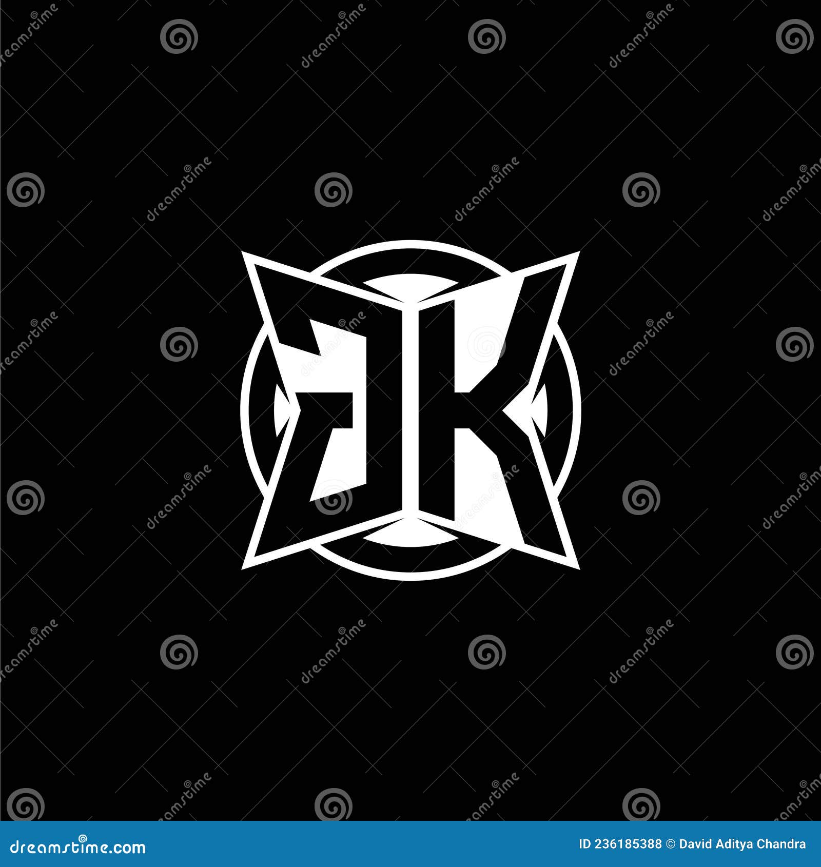 GK Logo Monogram Design Template Stock Vector - Illustration of elegant ...
