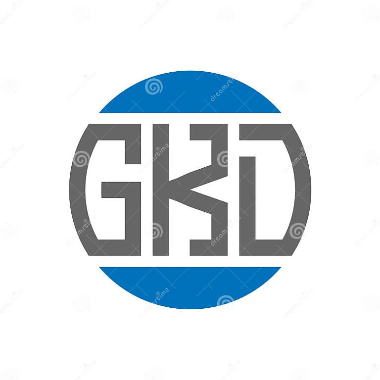 GKD Letter Logo Design on White Background. GKD Creative Initials ...