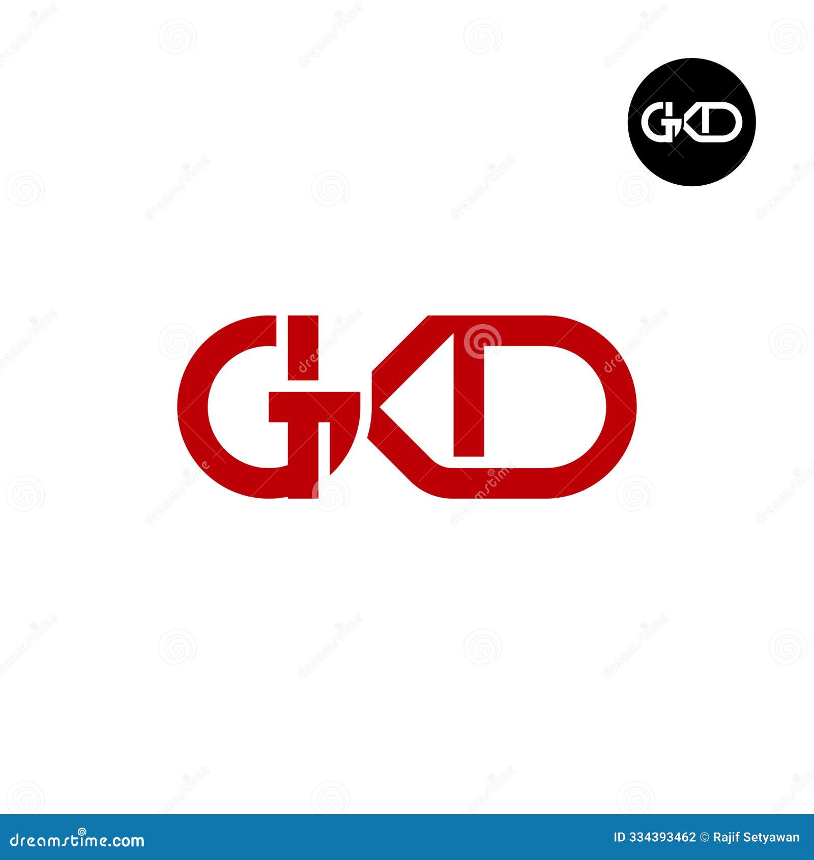 GKD Logo Letter Monogram Design Stock Vector - Illustration of design ...