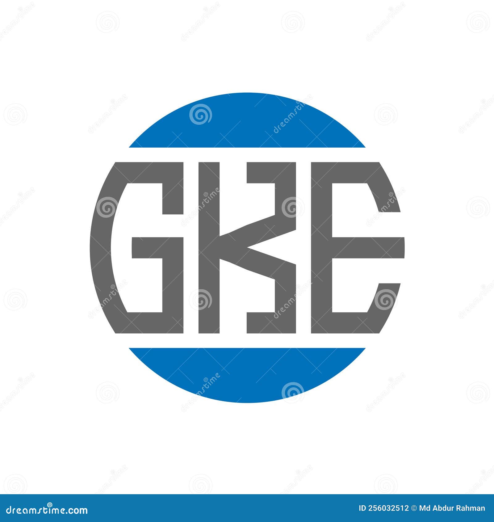 GKE Letter Logo Design on White Background. GKE Creative Initials ...