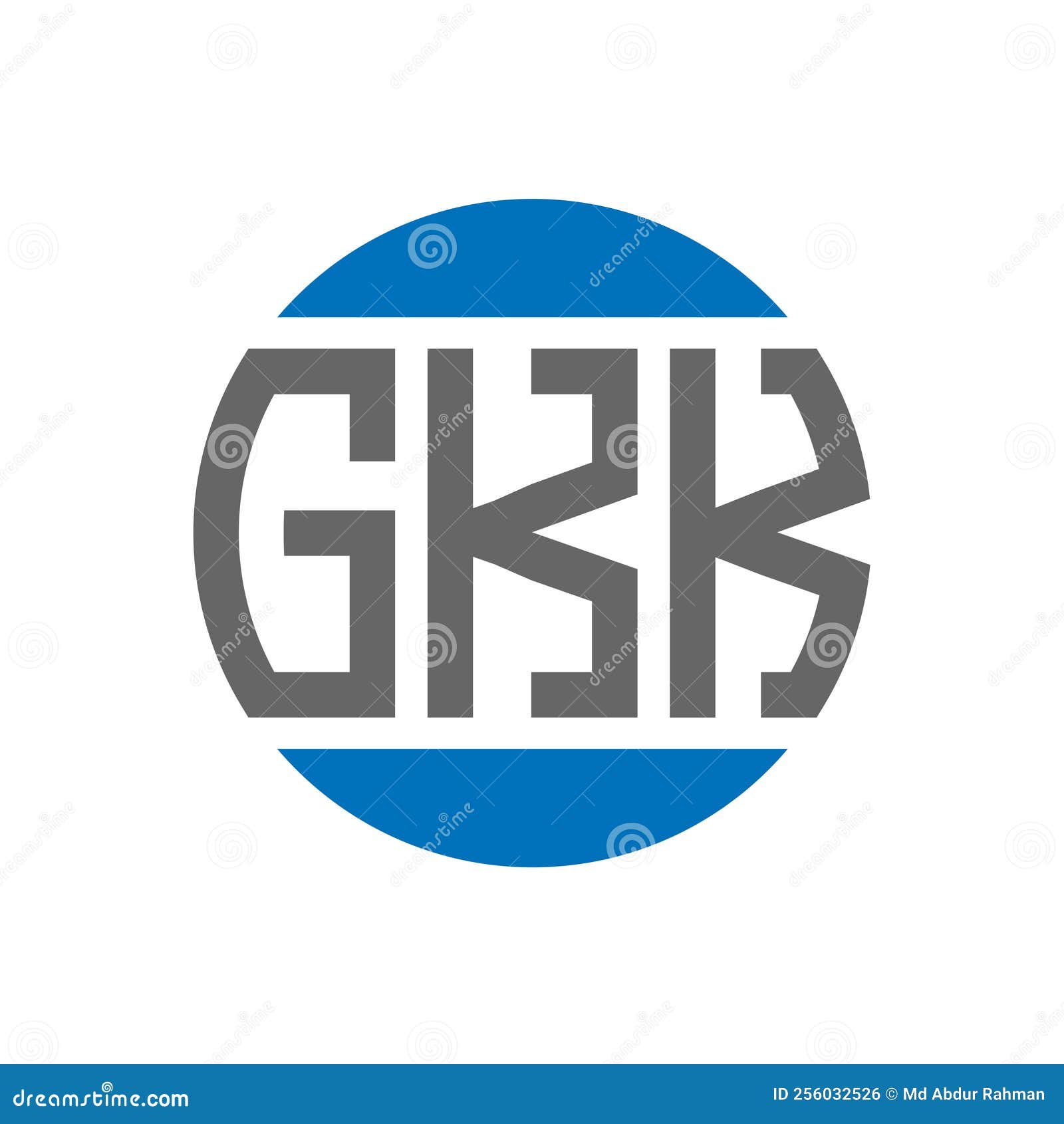 GKK Letter Logo Design on White Background. GKK Creative Initials ...