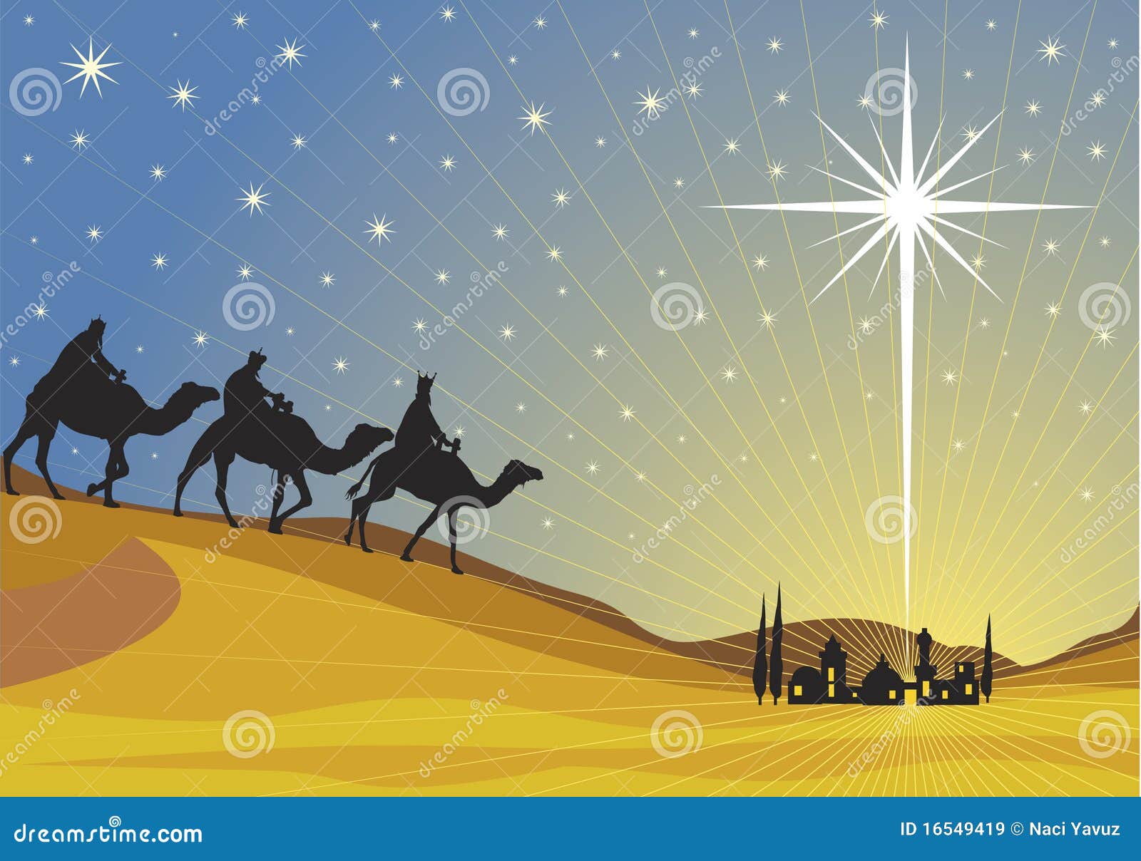 Glänzender Stern Von Bethlehem. Lizenzfreie Stockbilder - Bild: 16549419