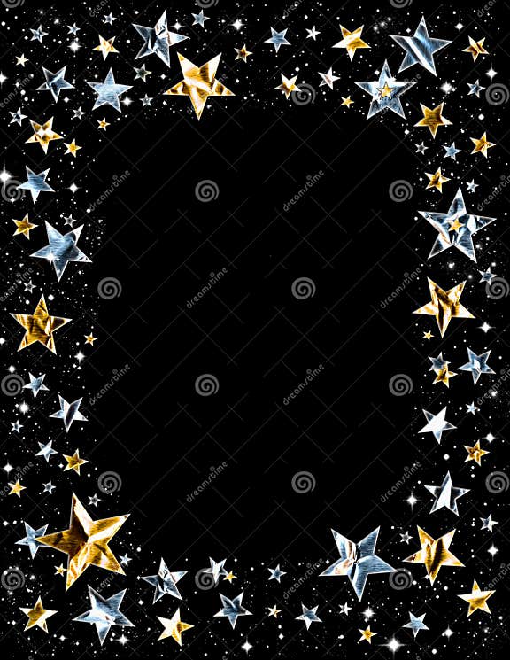 Glänzendes Stern-Feld stock abbildung. Illustration von folie - 7209707