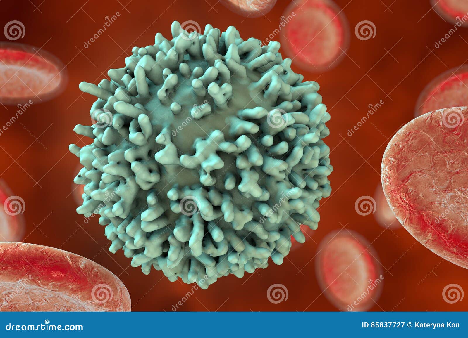 Glóbulo blanco stock de ilustración. Ilustración de célula - 85837727