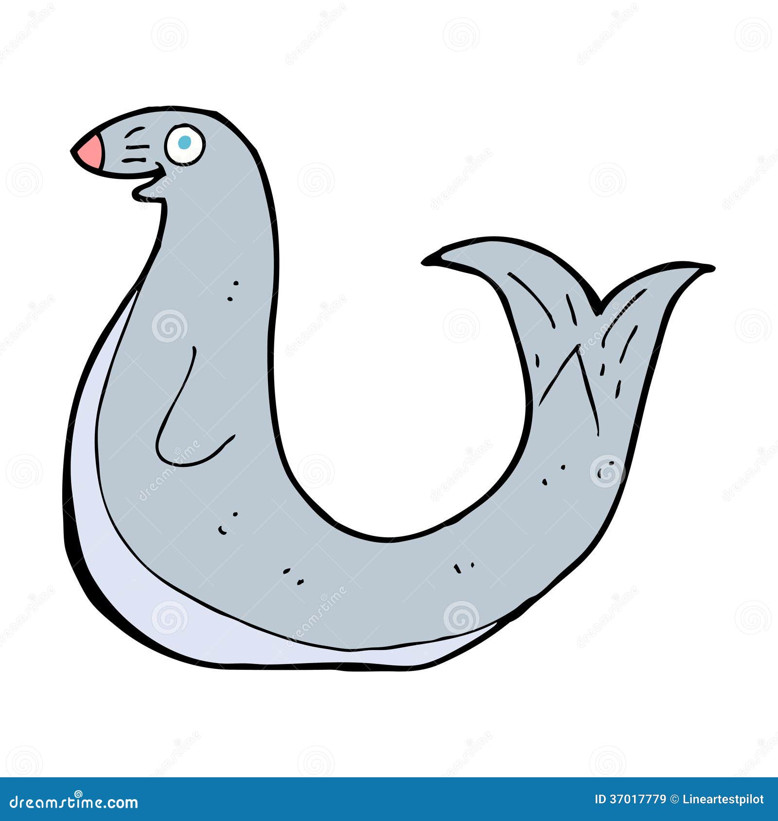 Glückliche Robbe Der Karikatur Vektor Abbildung - Illustration von ...