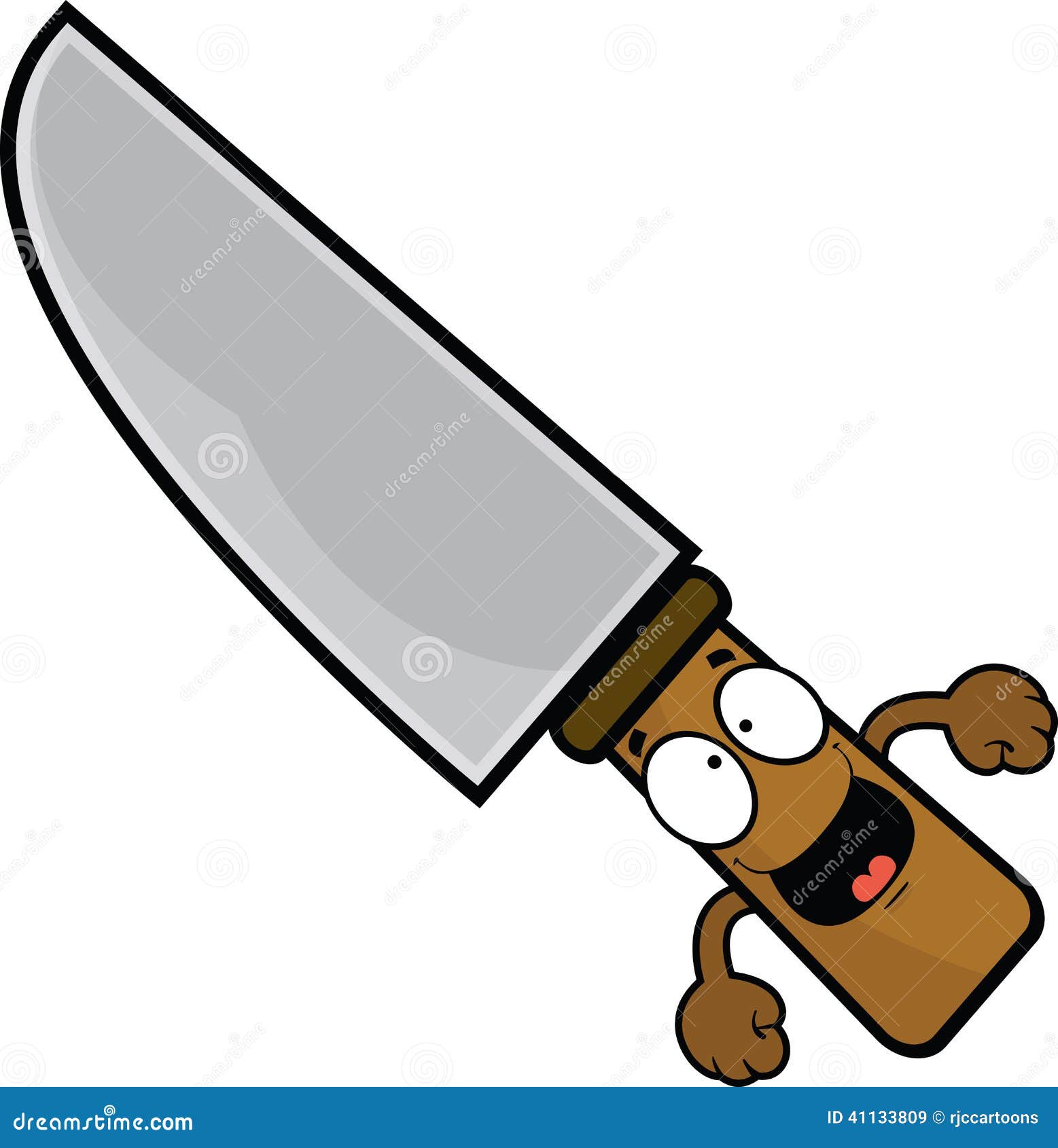 Glückliches Karikatur-Messer Vektor Abbildung - Illustration von messer ...