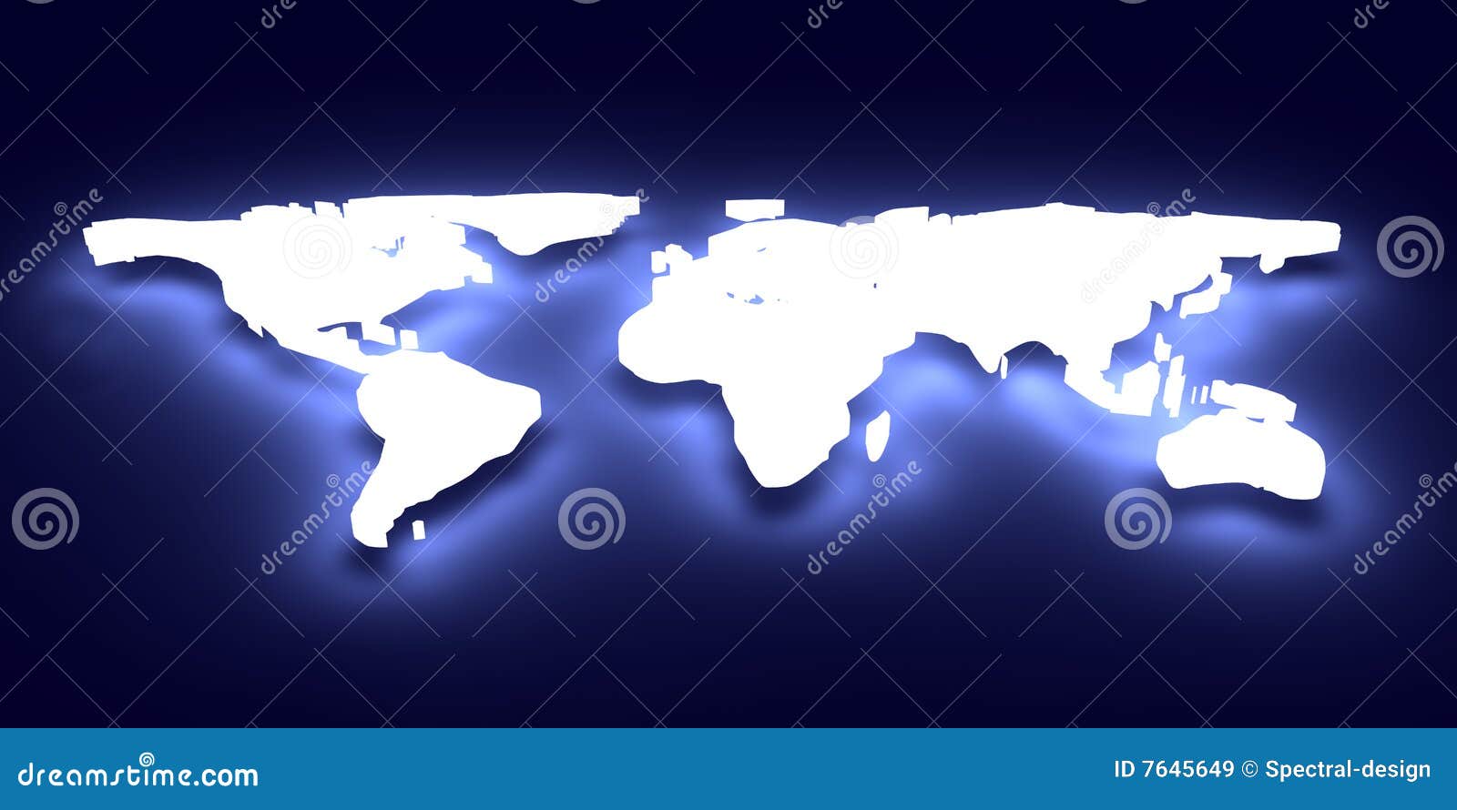 Glühende Weltkarte stock abbildung. Illustration von abbildung - 7645649