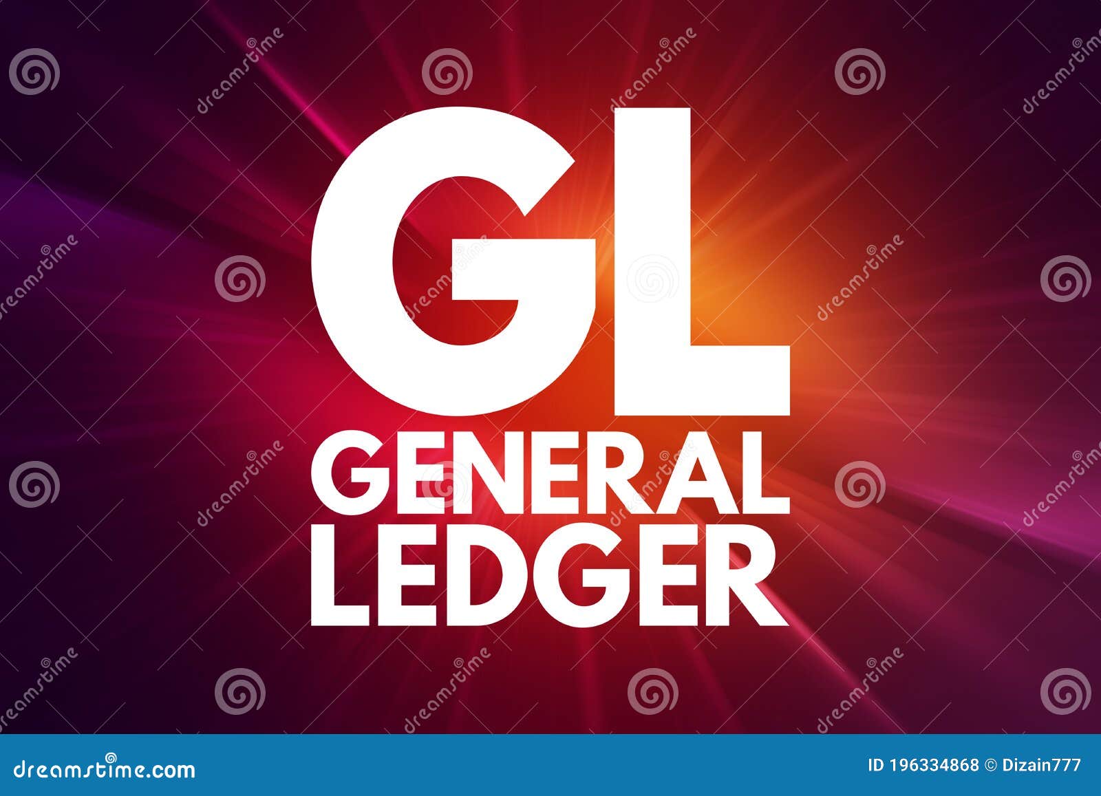 GL - General Ledger Acronym, Business Concept Background Stock ...