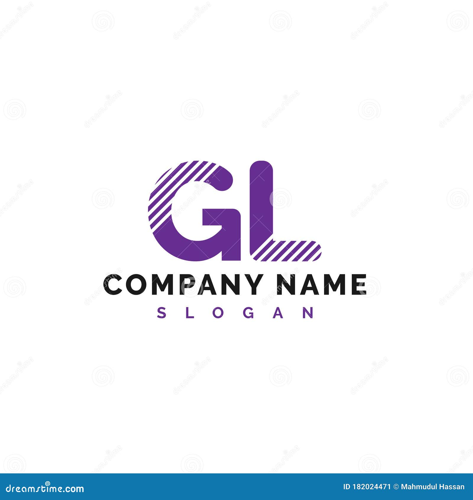 GL Letter Logo Design. GL Letter Logo Vector Illustration - Vector ...