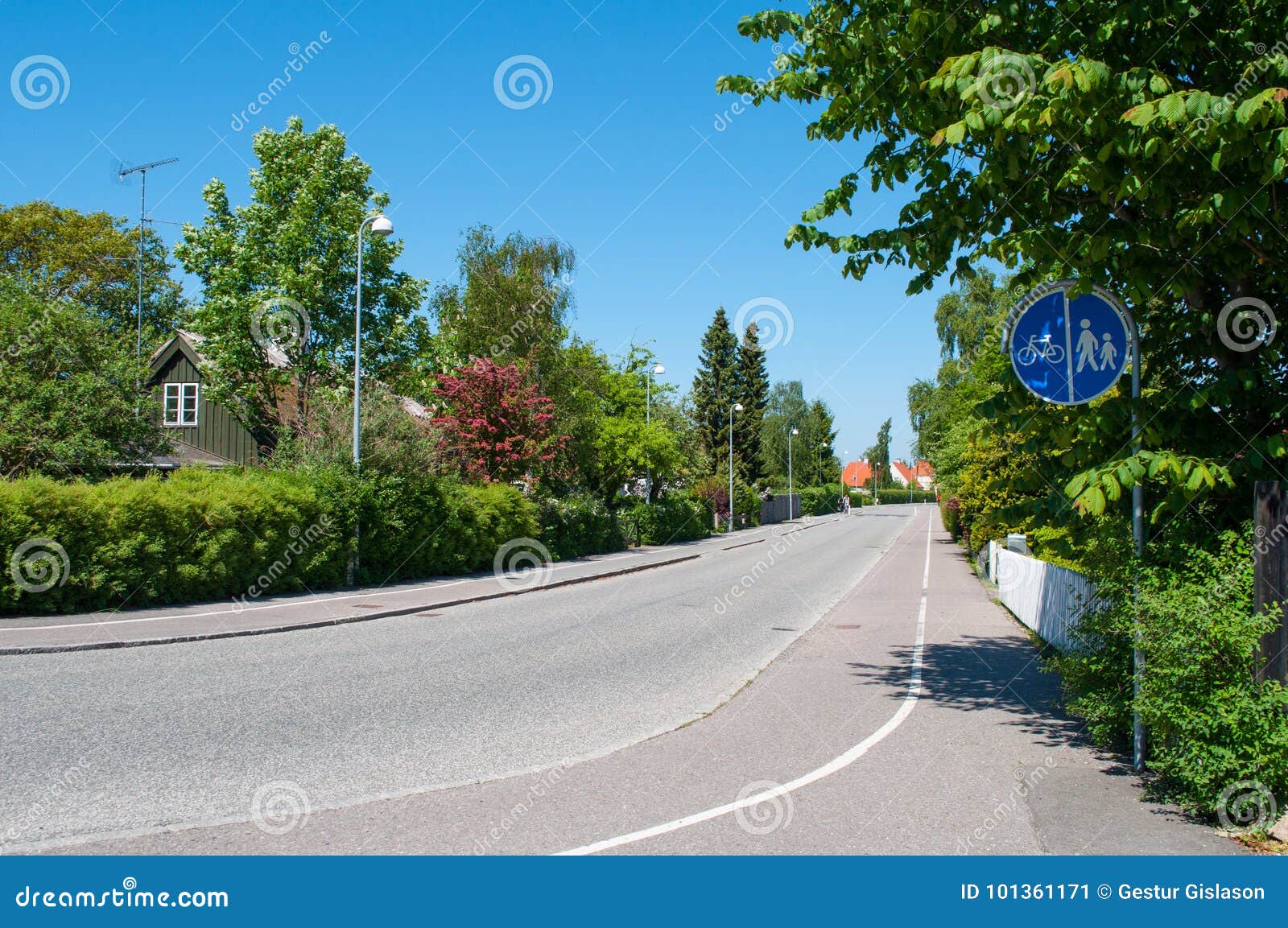 Gl. Lyngevej in Allerod in Denmark Stock Image - Image of north ...