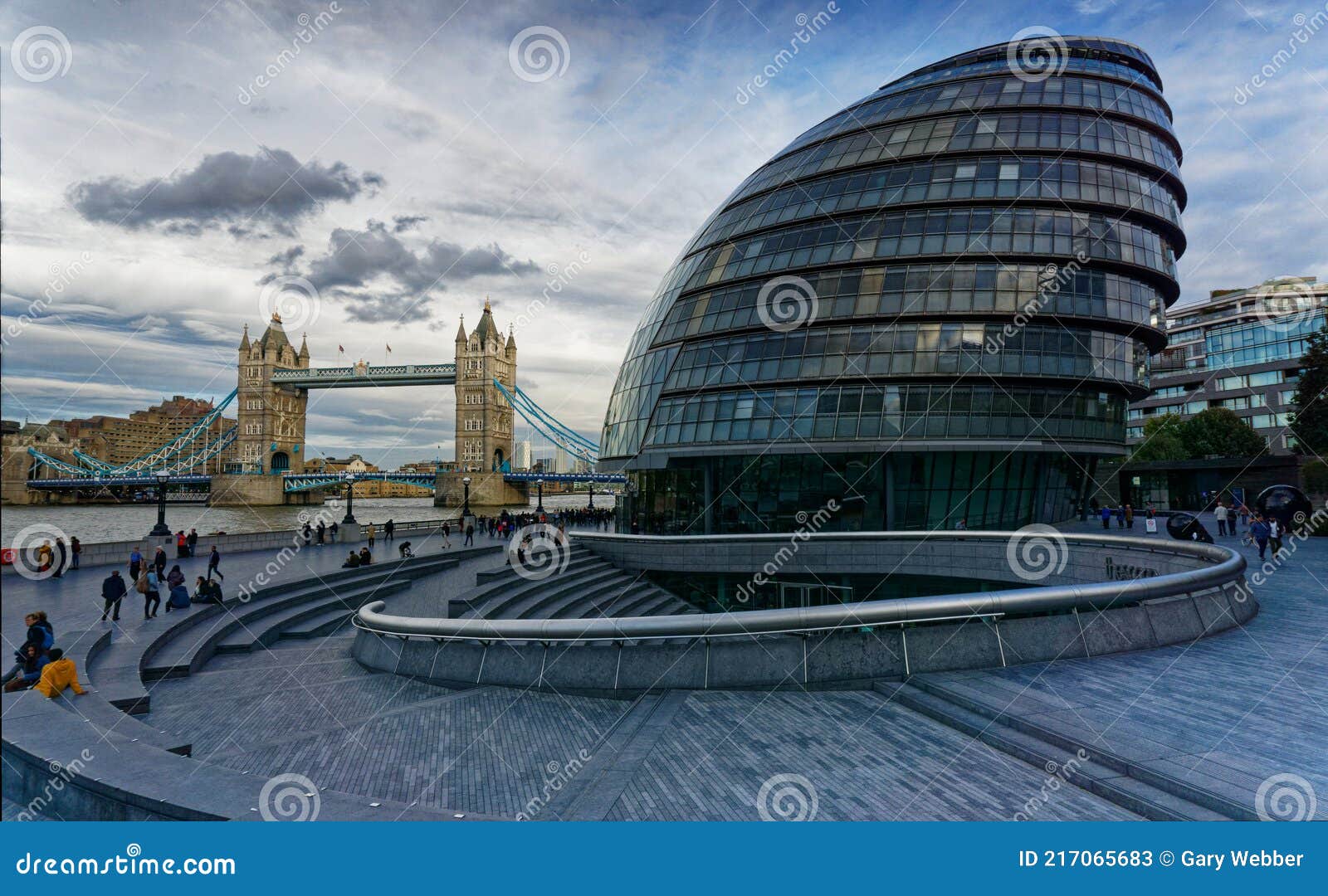 GLA Building London City Hall with Tower Bridge in the Background ...