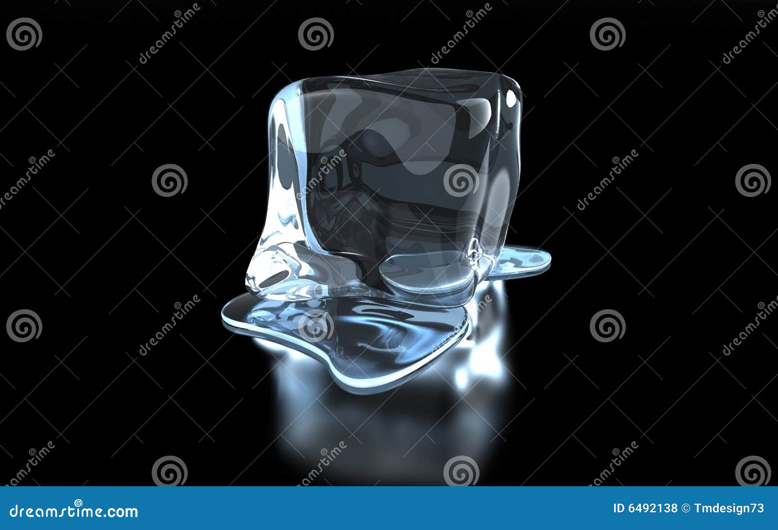 Glace de cube illustration stock. Illustration du solide - 6492138