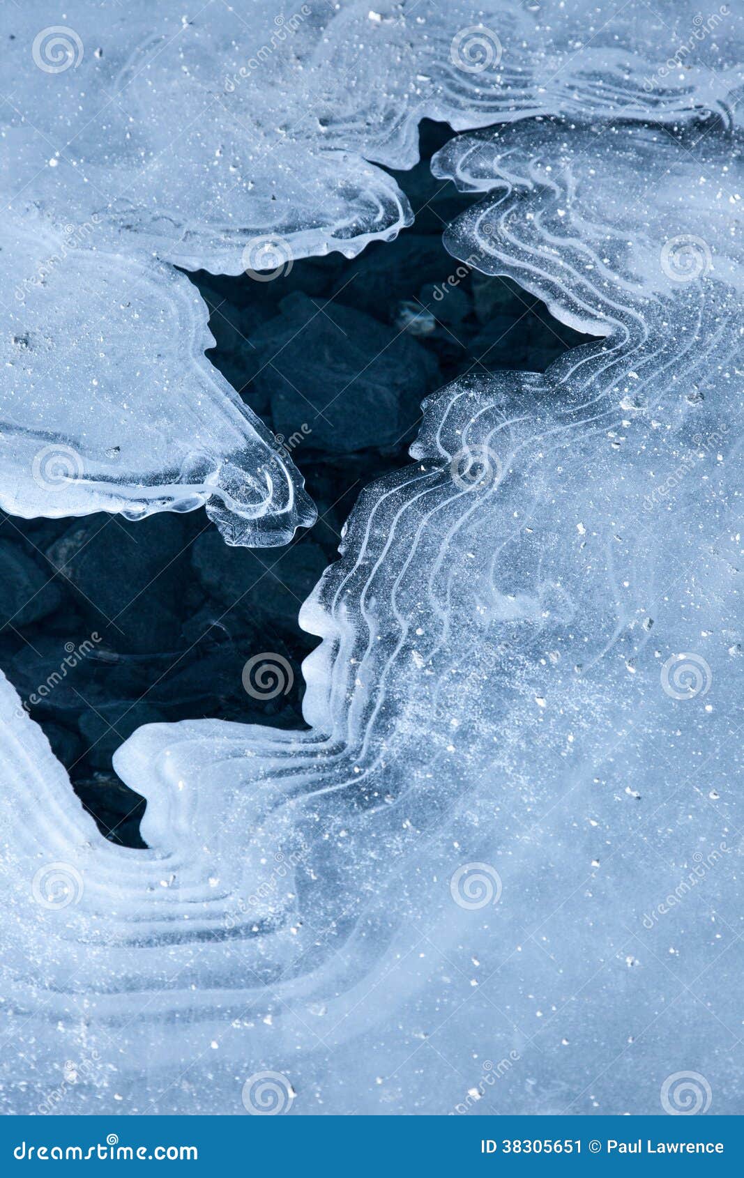 Glacial Blue Ice stock image. Image of nature, freeze - 38305651