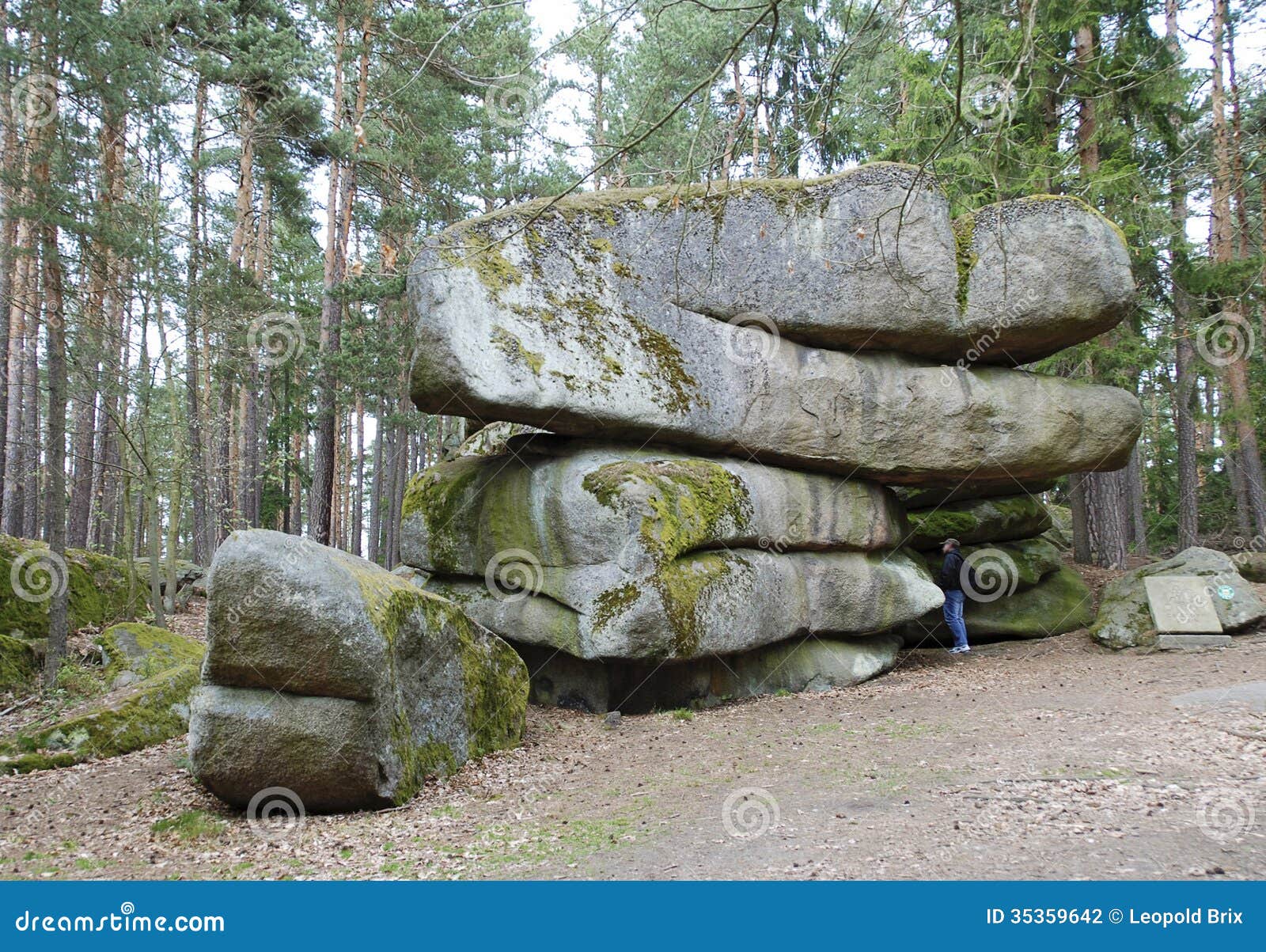 A glacial erratic stock photo. Image of rocks, heather - 35359642