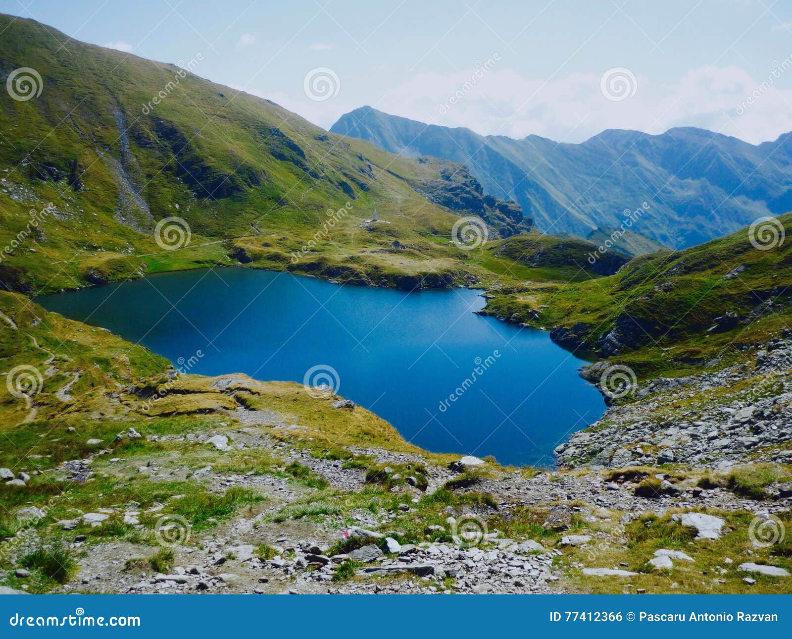 Glacial lake stock photo. Image of fagaras, lake, capra - 77412366