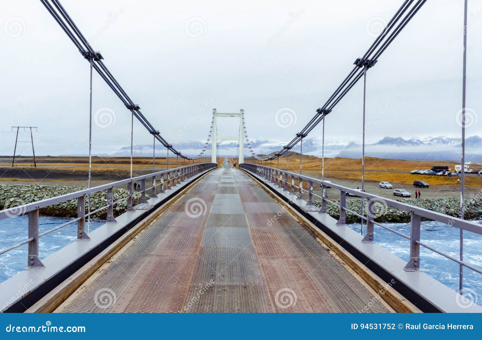 Glacial River Bridge Jokulsarlon, Iceland Stock Photo - Image of ...