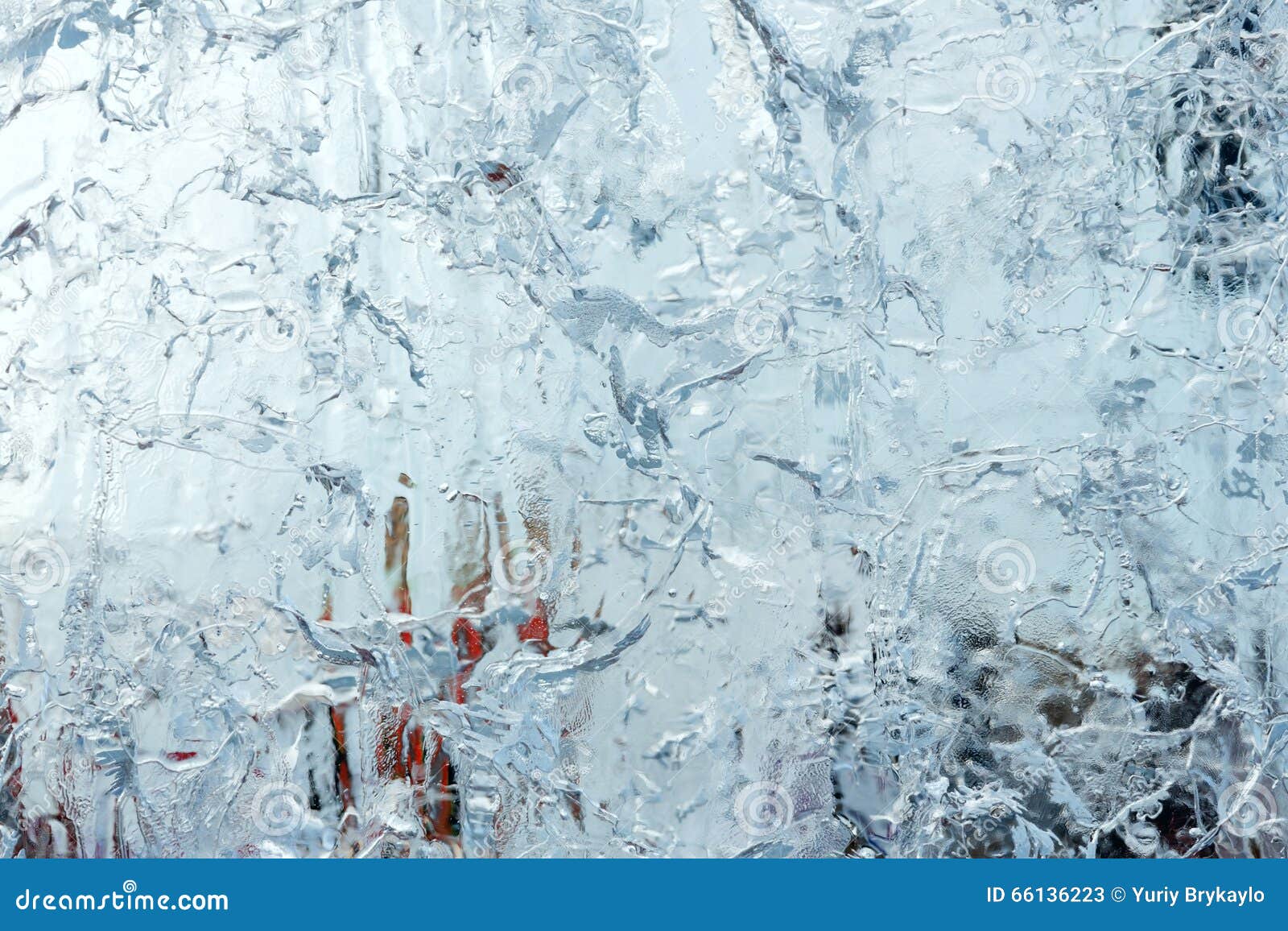 Glacial Transparent Wall of Ice with Patterns. Stock Image - Image of ...