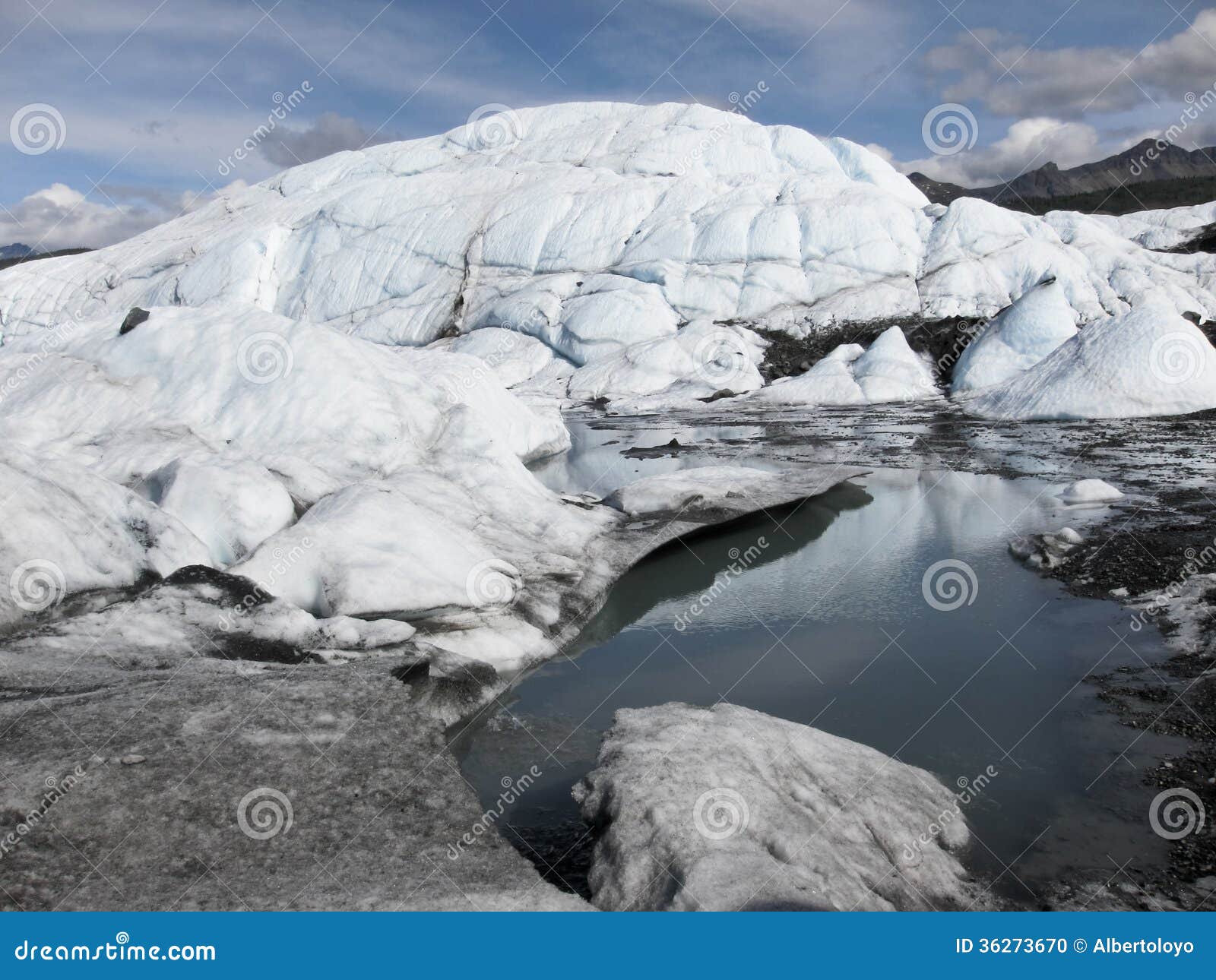 Glaciar De Matanuska En Alaska (los E.E.U.U.) Foto de archivo - Imagen ...
