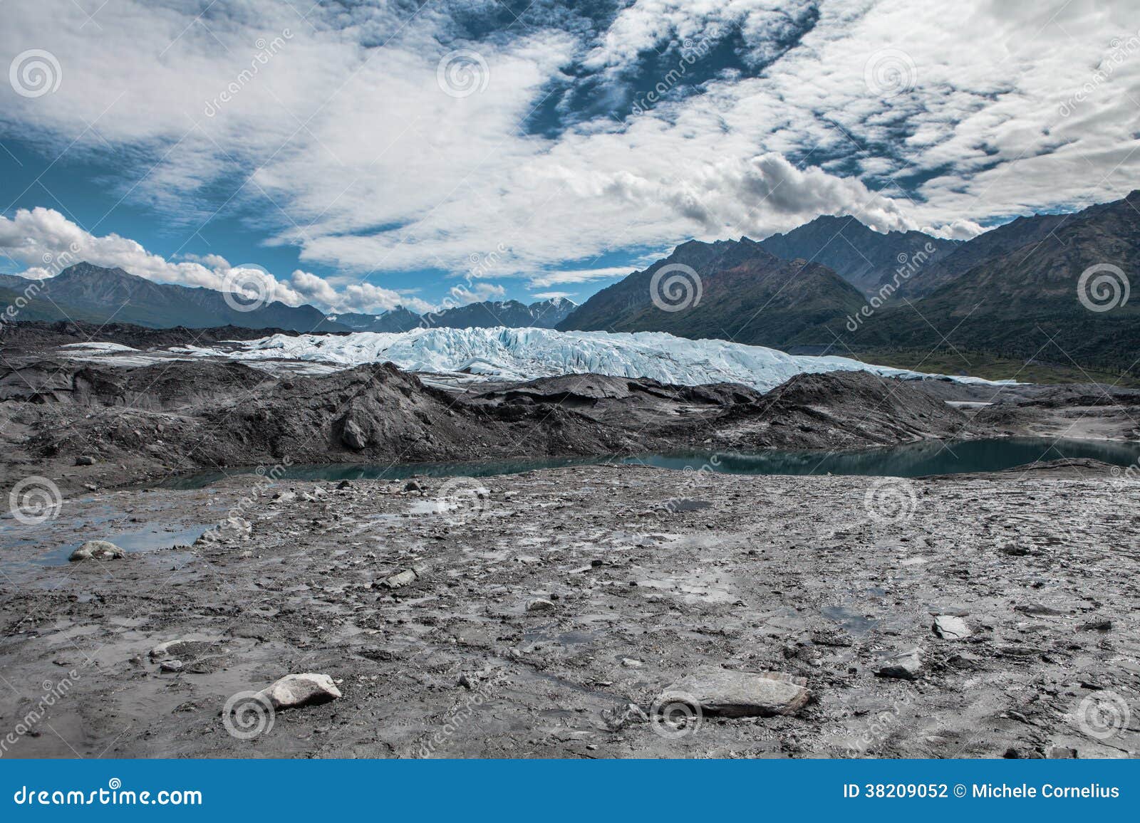 Glaciar De Matanuska En Verano Foto de archivo - Imagen de paisaje ...
