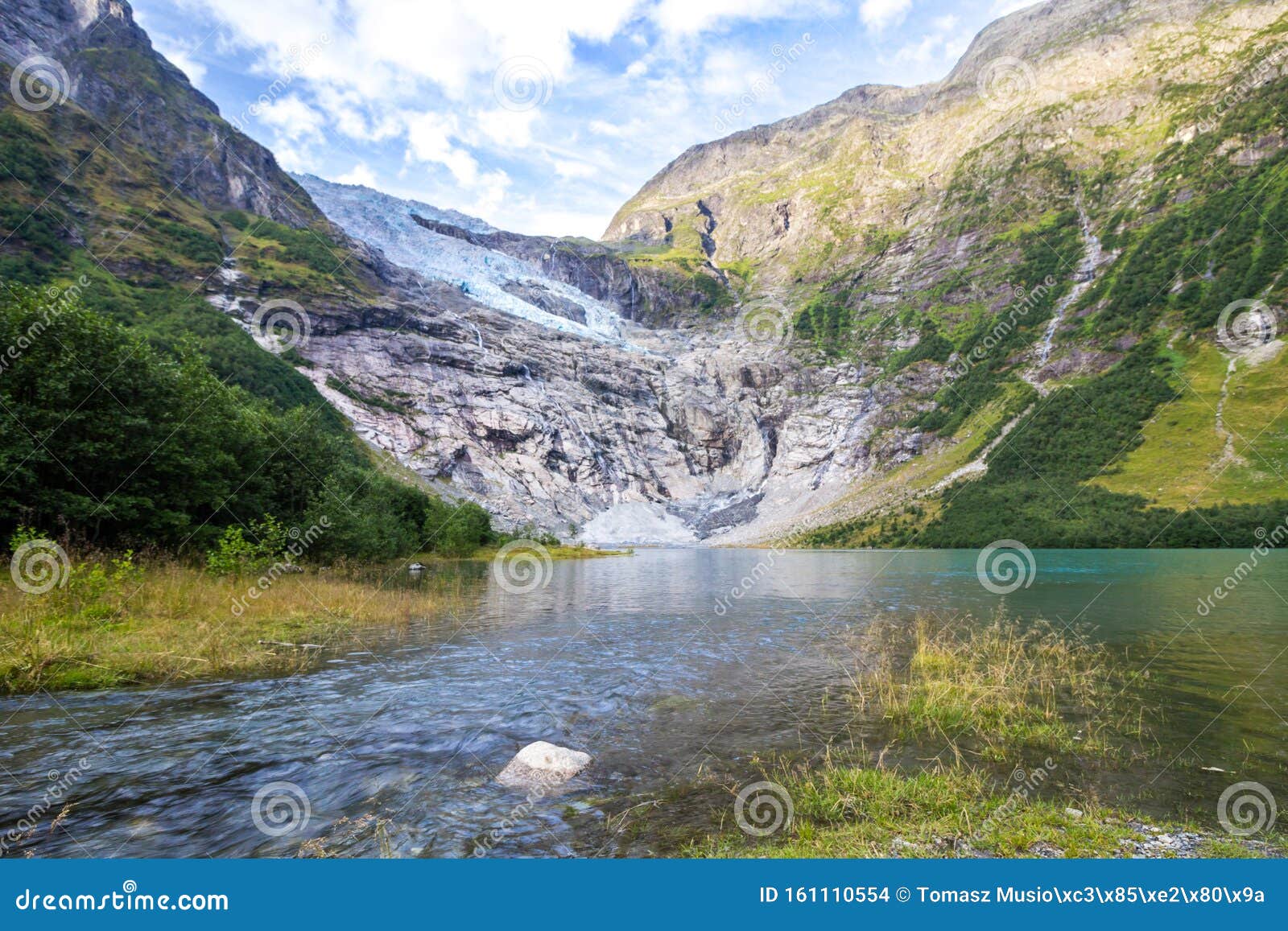 Glacier Boyabreen in Norway Stock Photo - Image of landscape, lonely ...