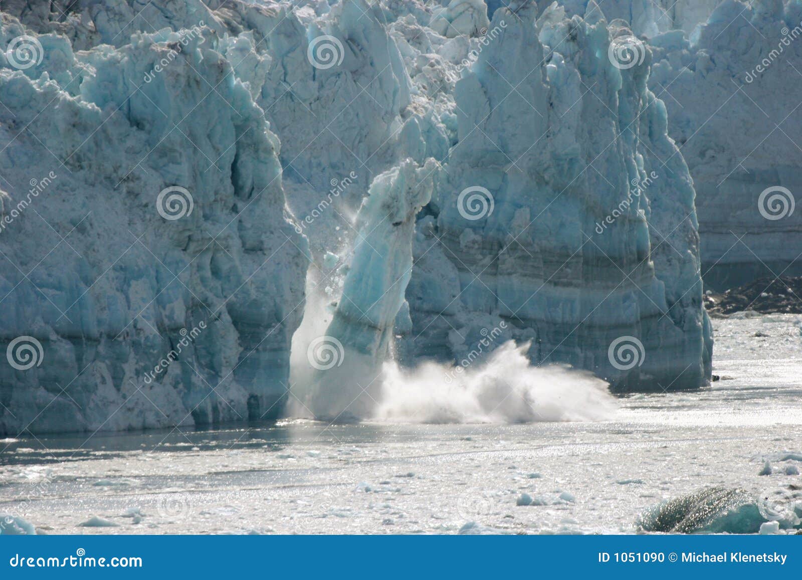 Glacier Calving stock photo. Image of cold, splash, cruising - 1051090