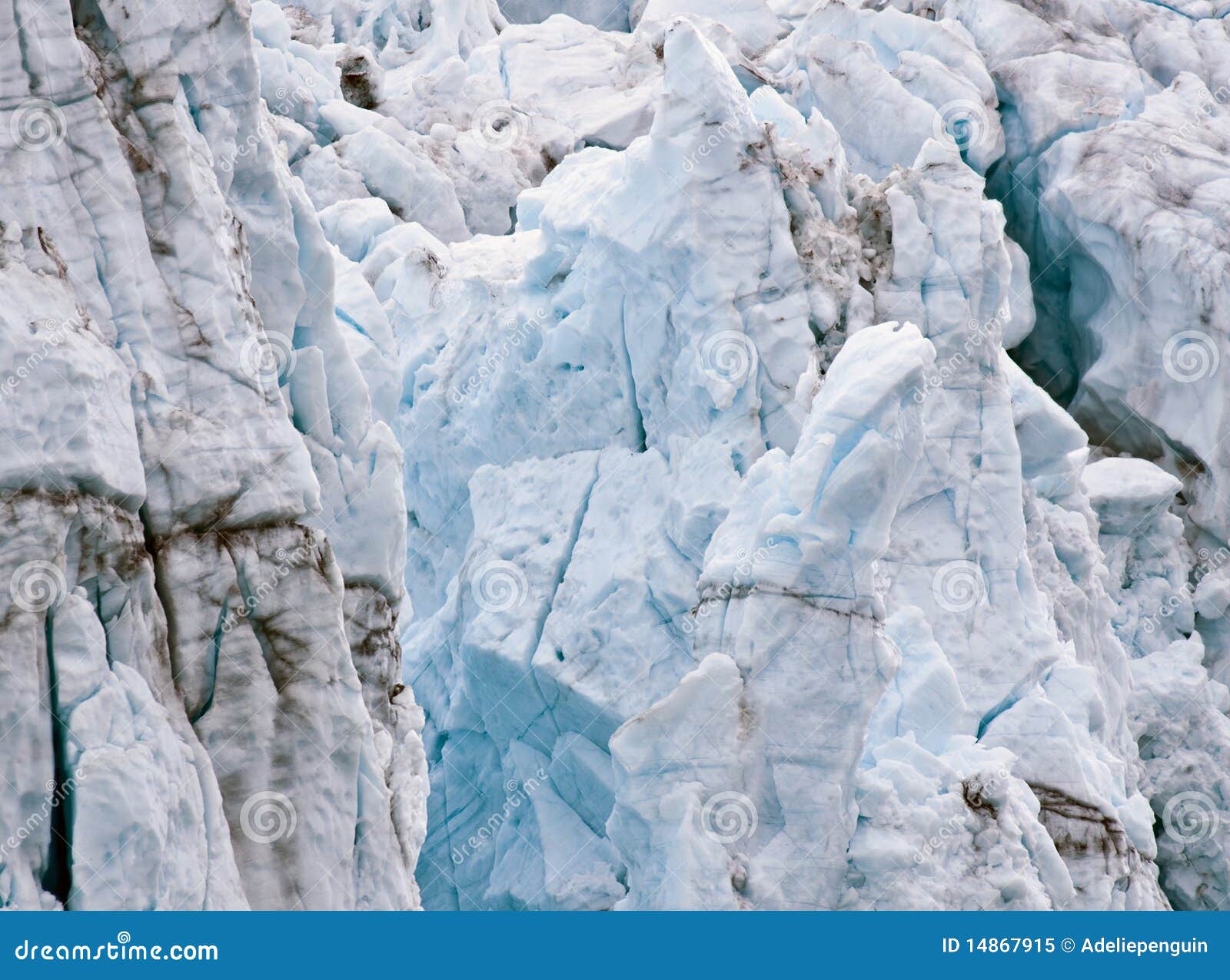 Glacier Closeup, Glacier Bay Alaska Stock Image - Image of glacial ...