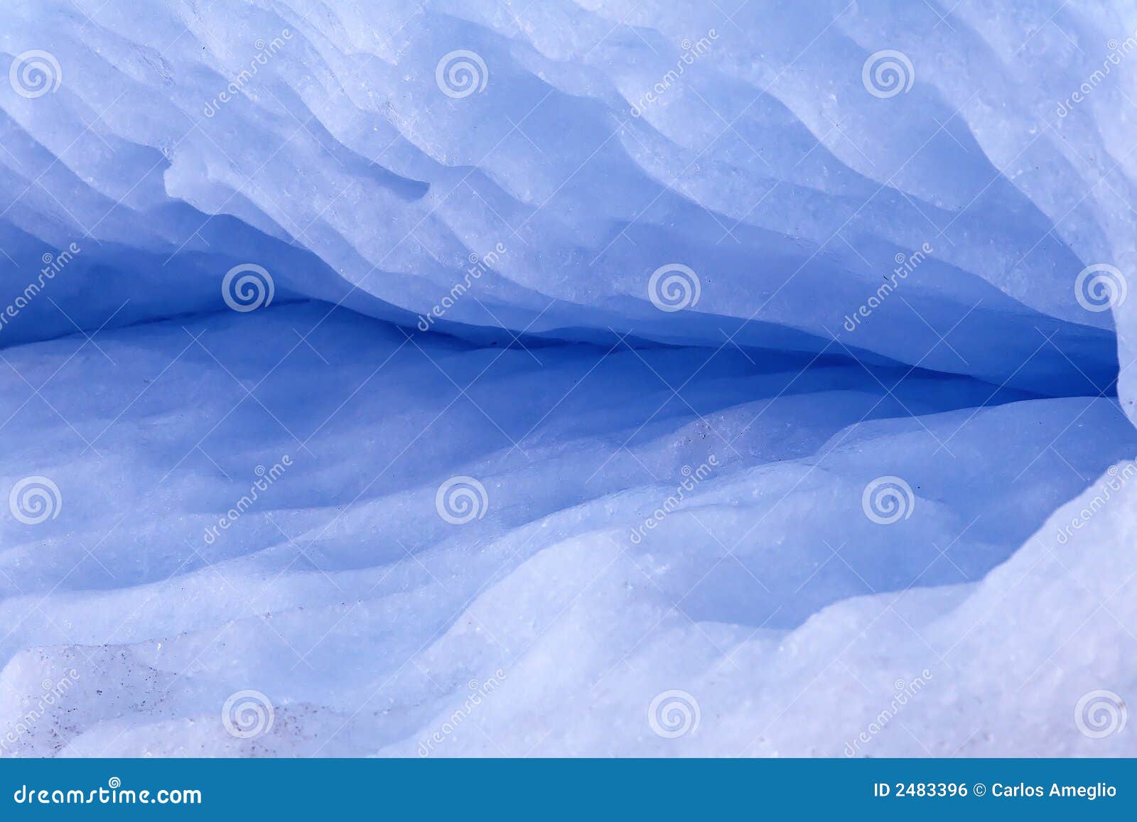 Glacier Ice Crack In Chile National Park Royalty-Free Stock Photography ...