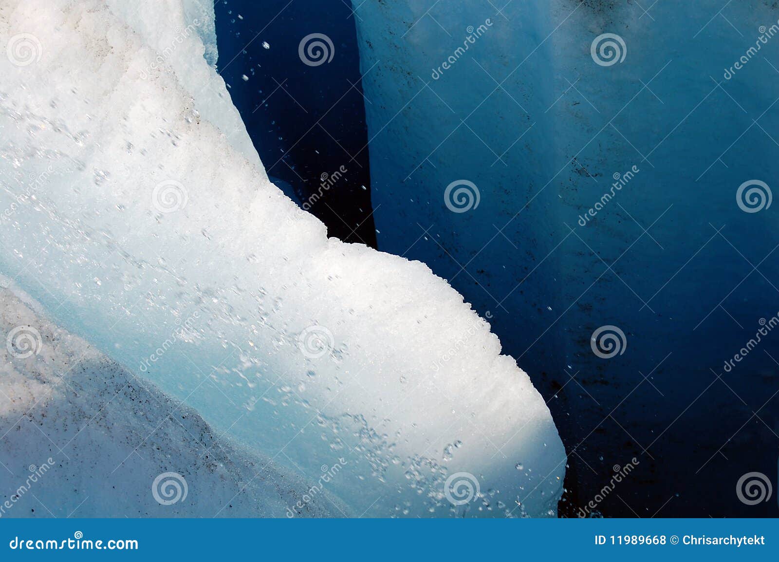 Glacier crevice stock photo. Image of flow, hole, sheet - 11989668