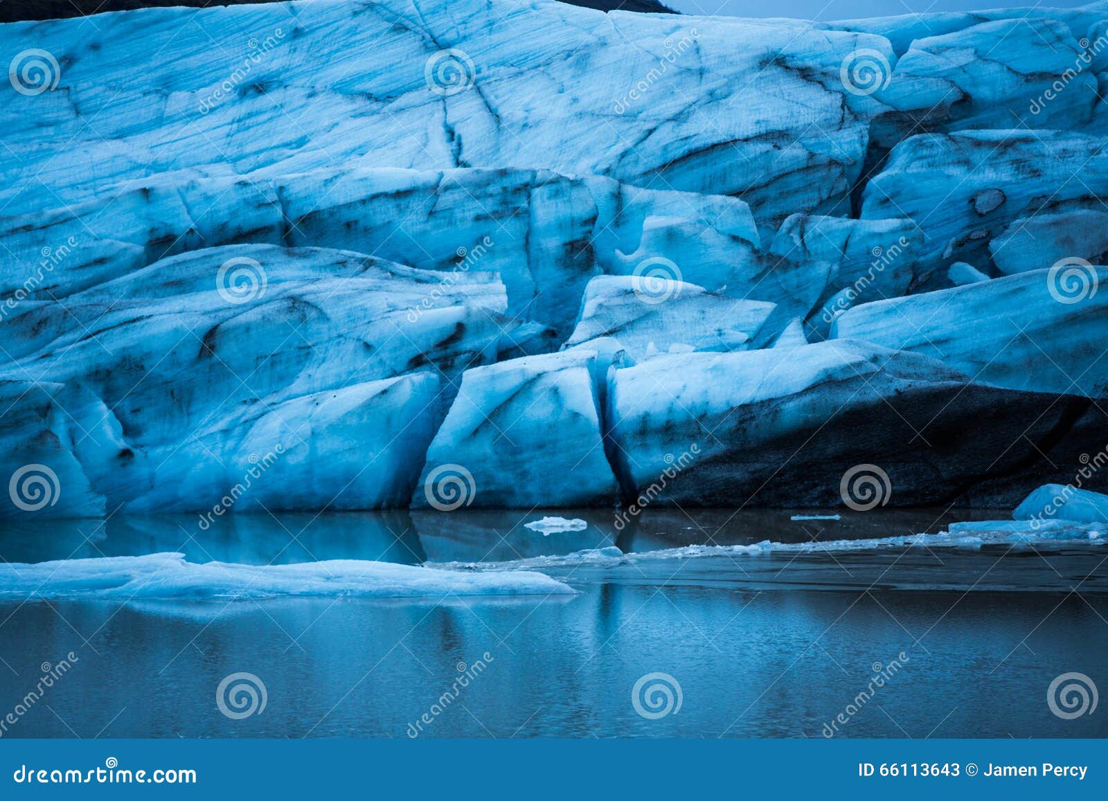Glacier Floating in Iceland and Melting Stock Image - Image of change ...