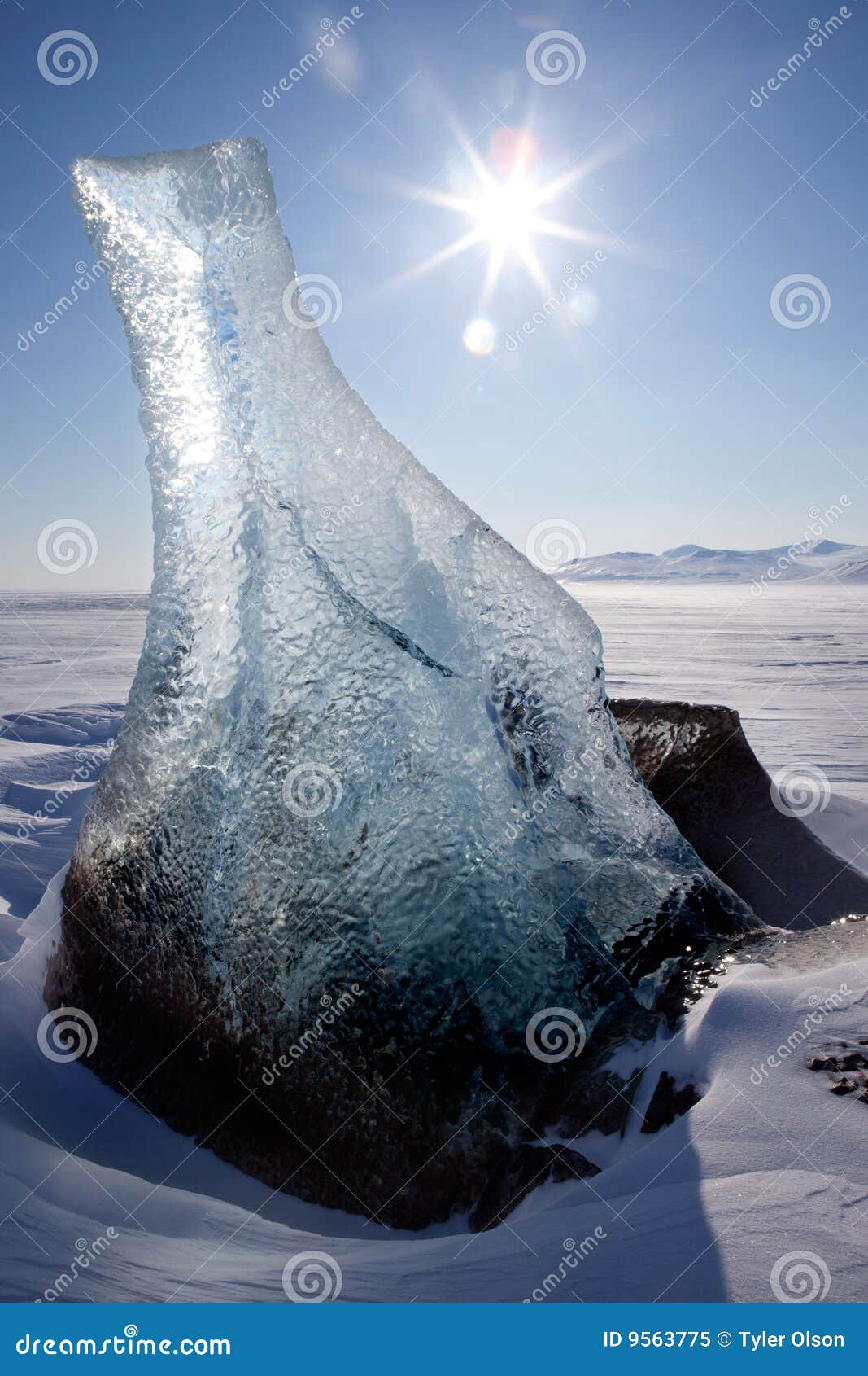 Glacier Ice stock image. Image of freeze, ocean, barren - 9563775