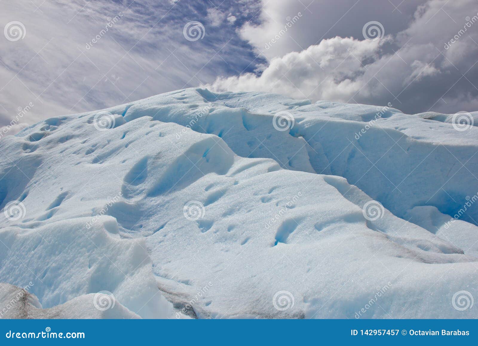 Glacier Ice Crack in Chile National Park Stock Image - Image of range ...