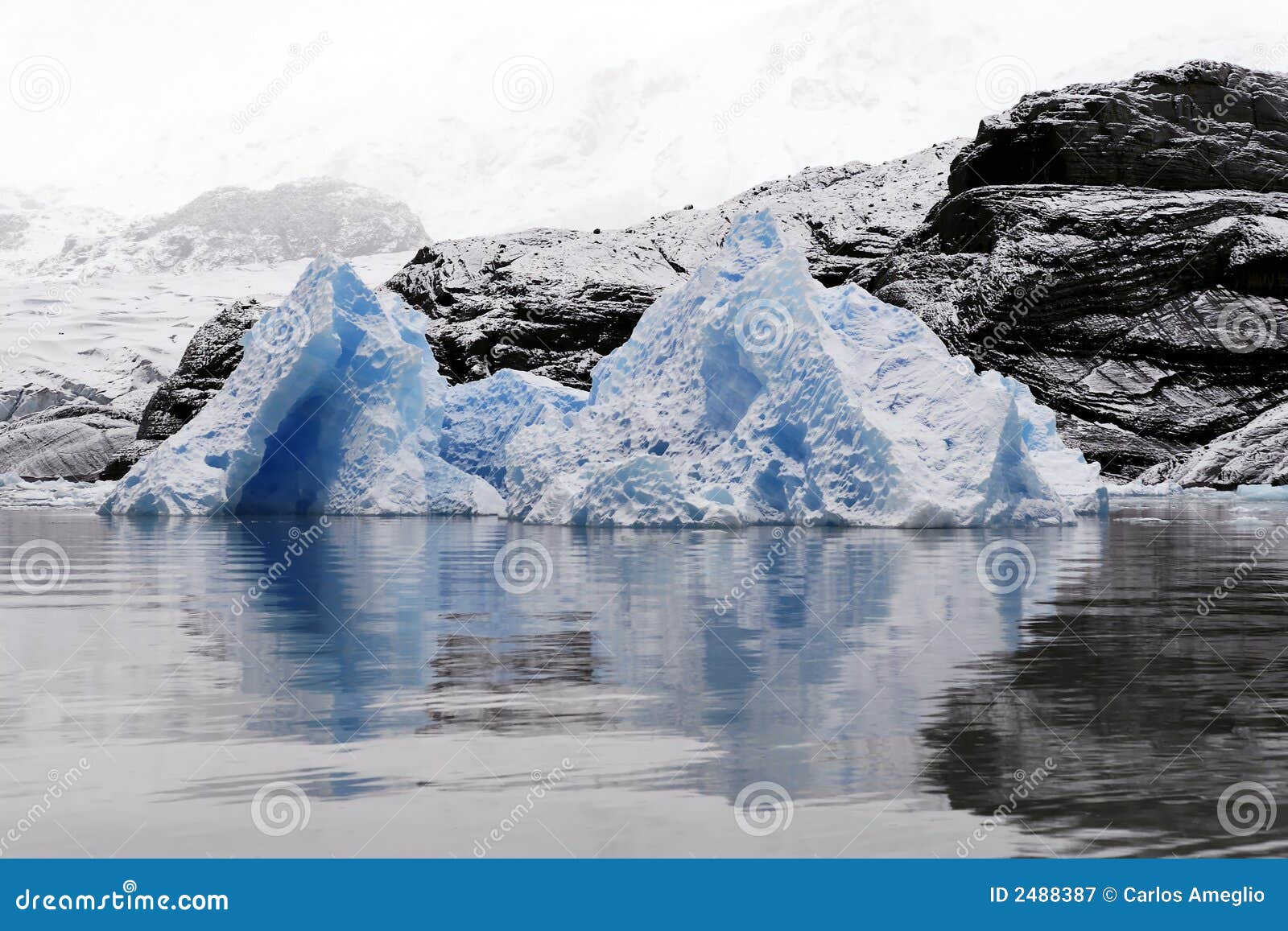 Glacier ice floe stock image. Image of winter, patagonia - 2488387