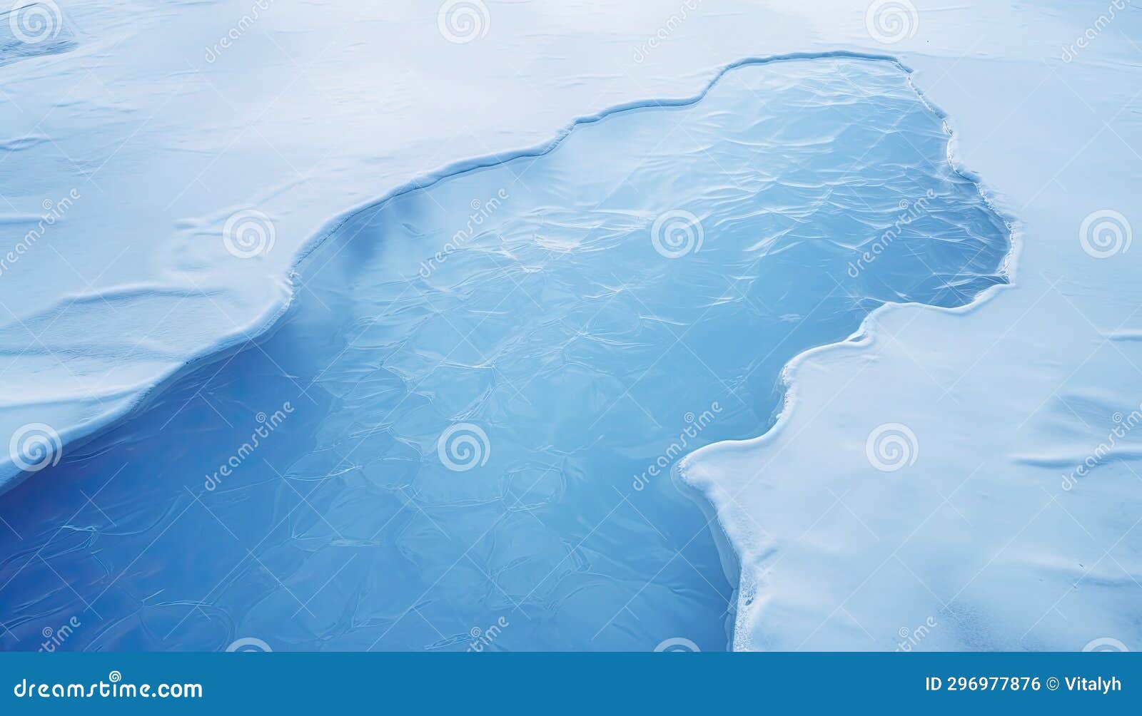 Glacier from an Icy Landscape of Melting Snow. Stock Photo - Image of ...