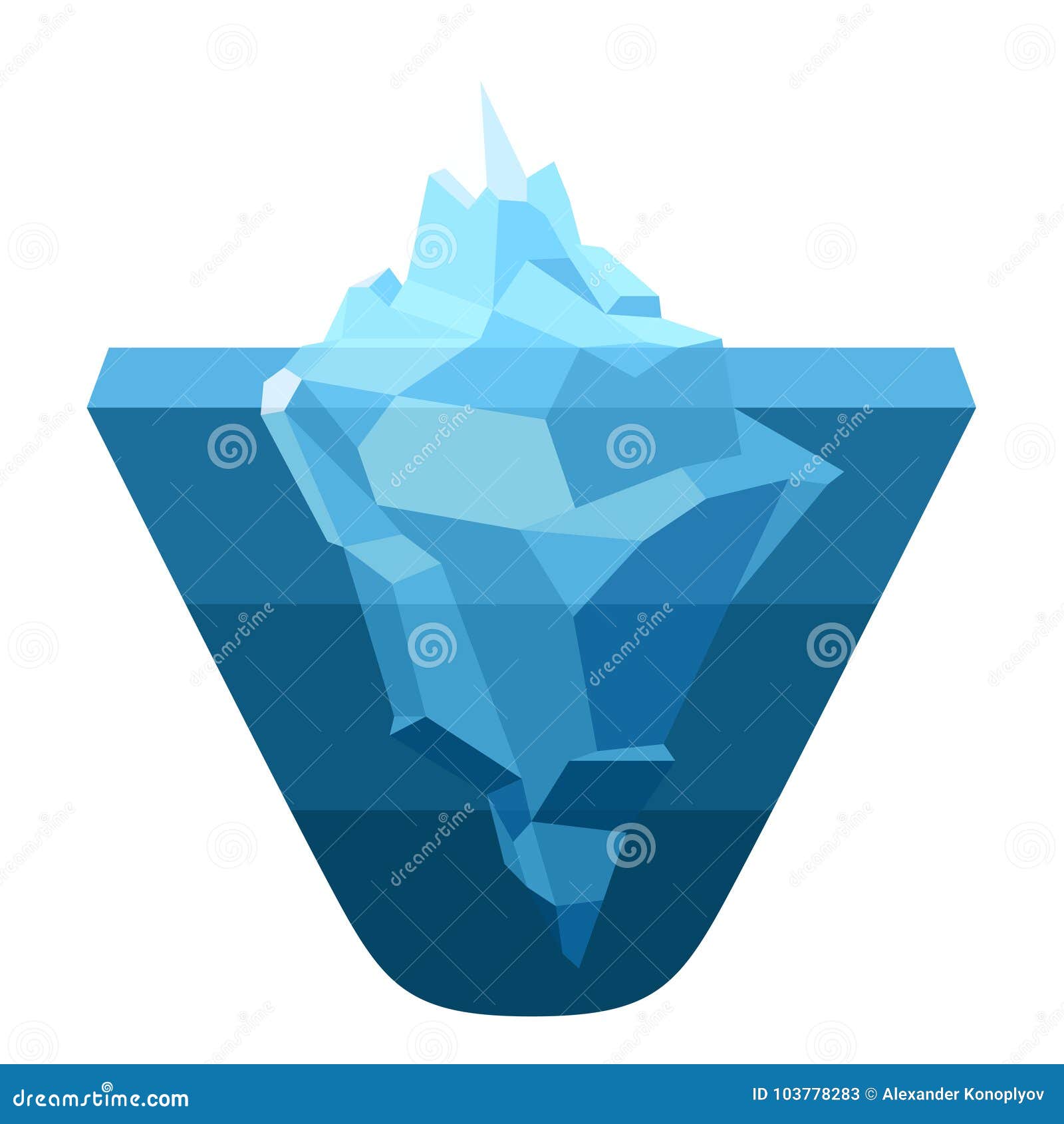 Glacier, Melting Moving Ice Cube Stock Vector - Illustration of risk ...