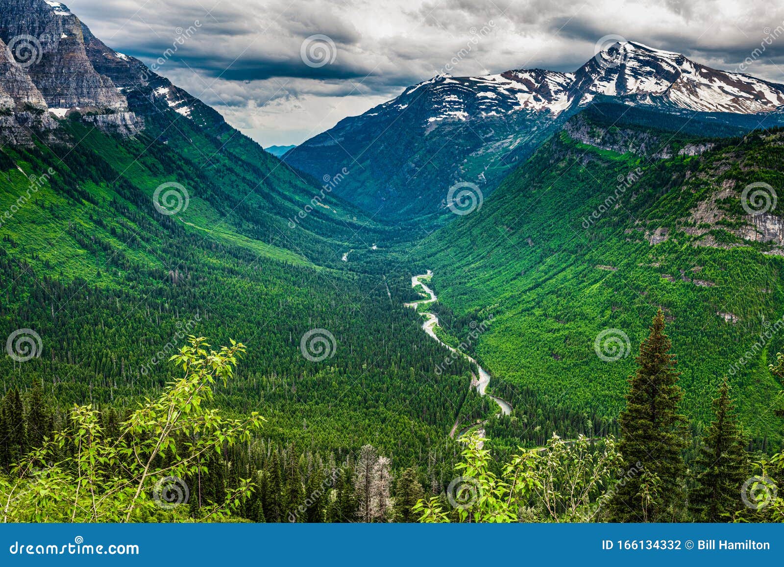 Glacier National Park, Crystal Point, Montana Stock Photo - Image of ...