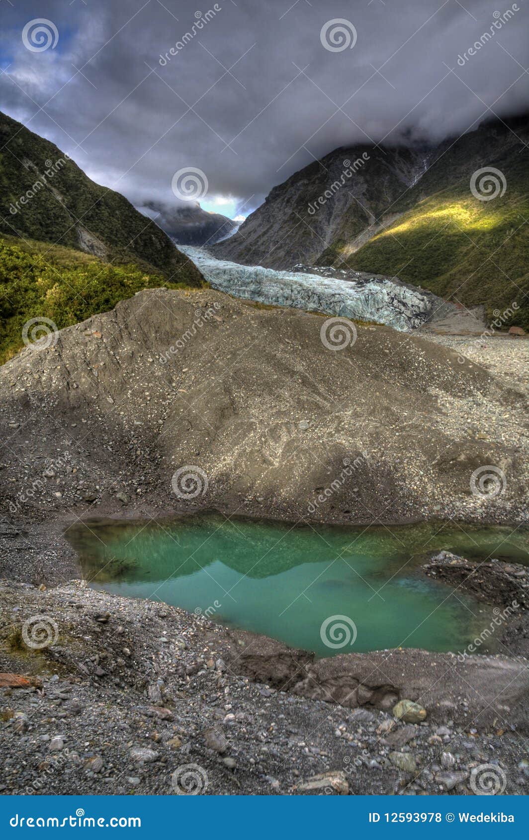 Glacier Pool stock photo. Image of tropical, water, travel - 12593978