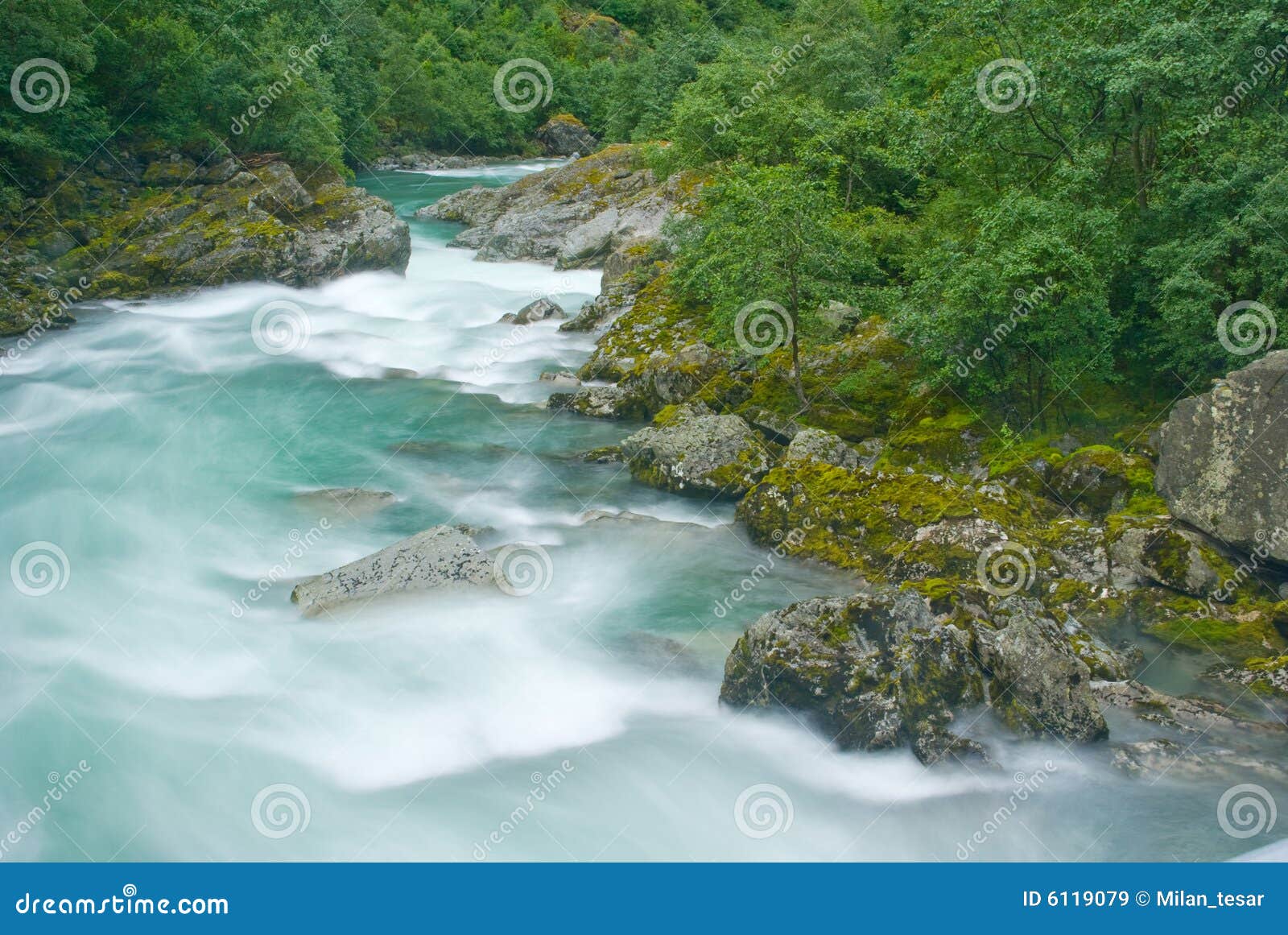 Glacier river stock image. Image of wild, rocks, norwegian - 6119079