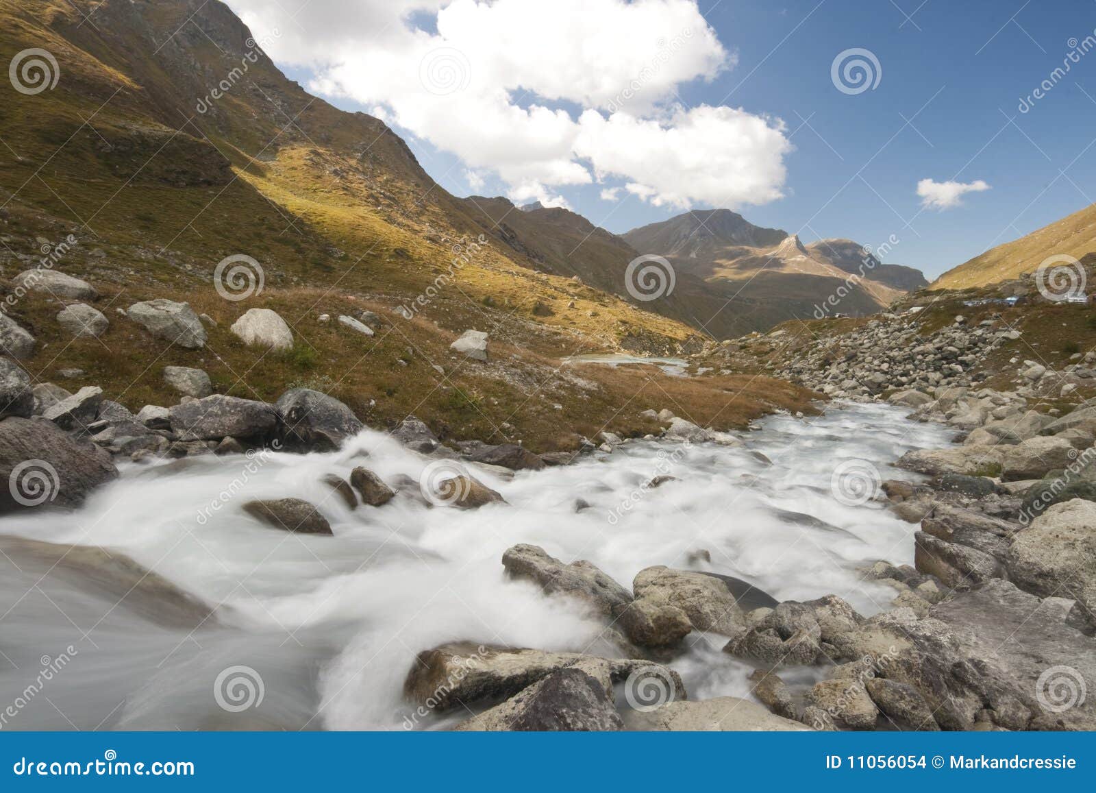 Glacier River, Swiss Alps stock photo. Image of smooth - 11056054