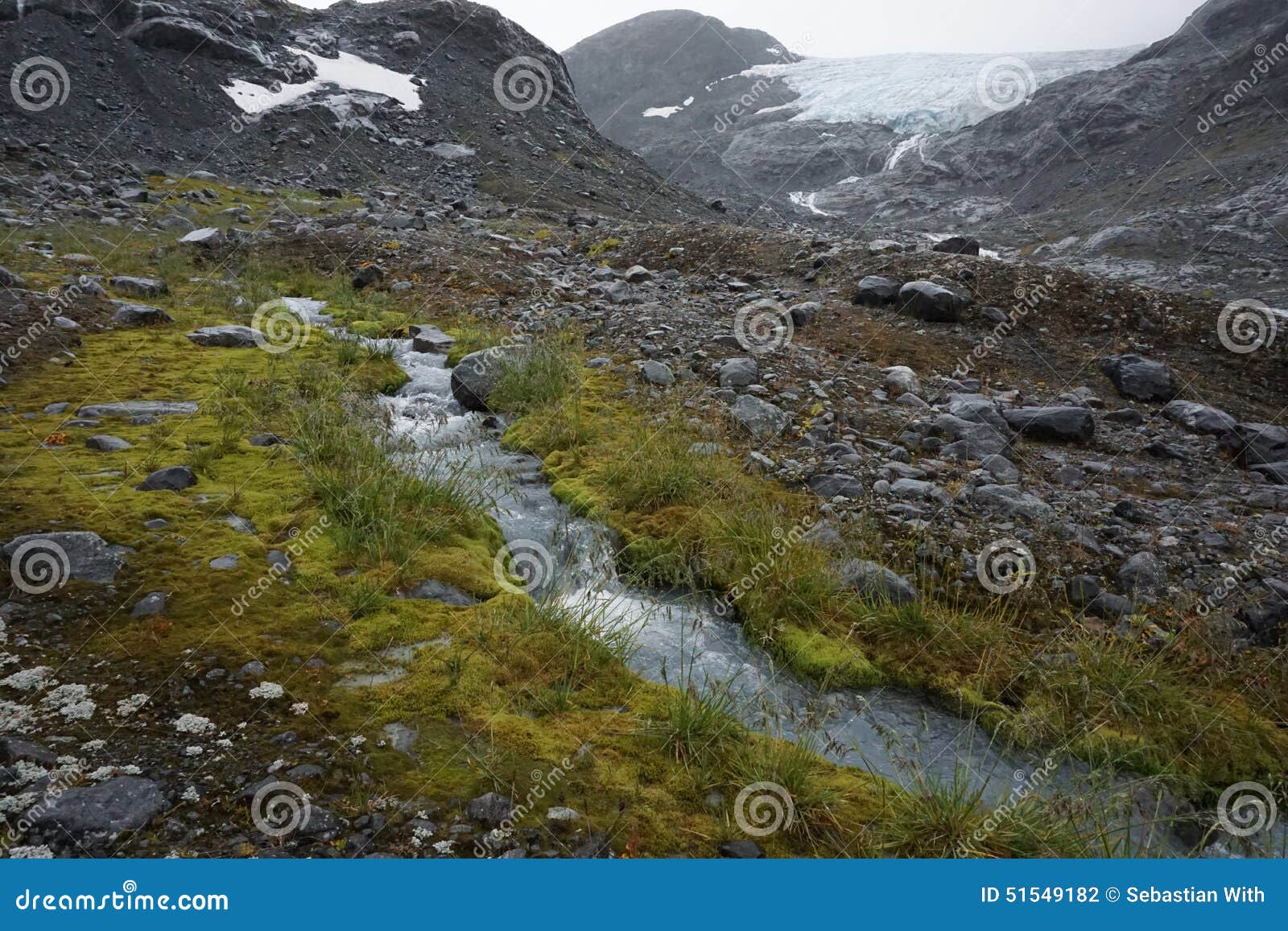 Glacier stream, Norway stock photo. Image of travel, scandinavia - 51549182