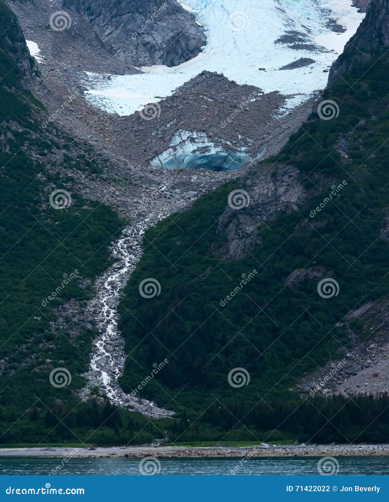 Glacier Stream Runoff stock photo. Image of blue, rocks - 71422022