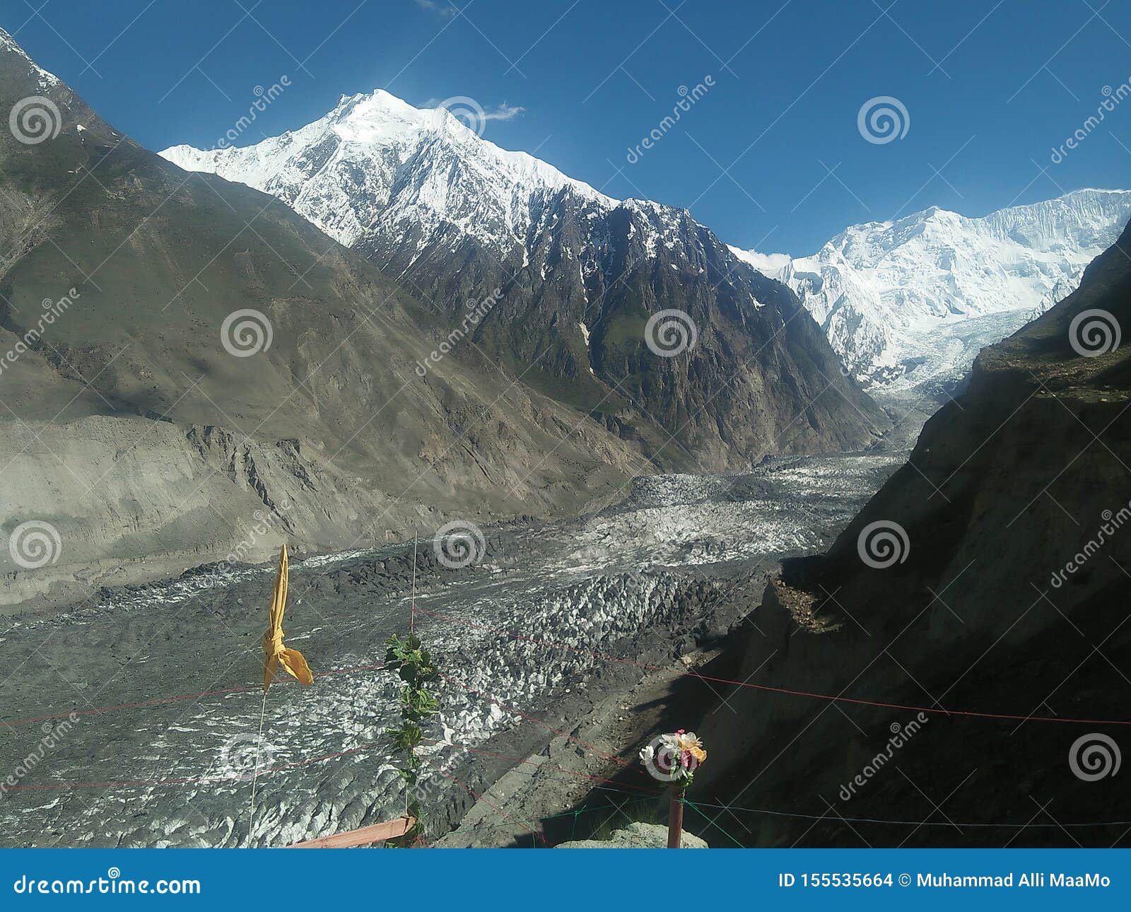 Glacier stock photo. Image of nagar, valley, view, glacier - 155535664