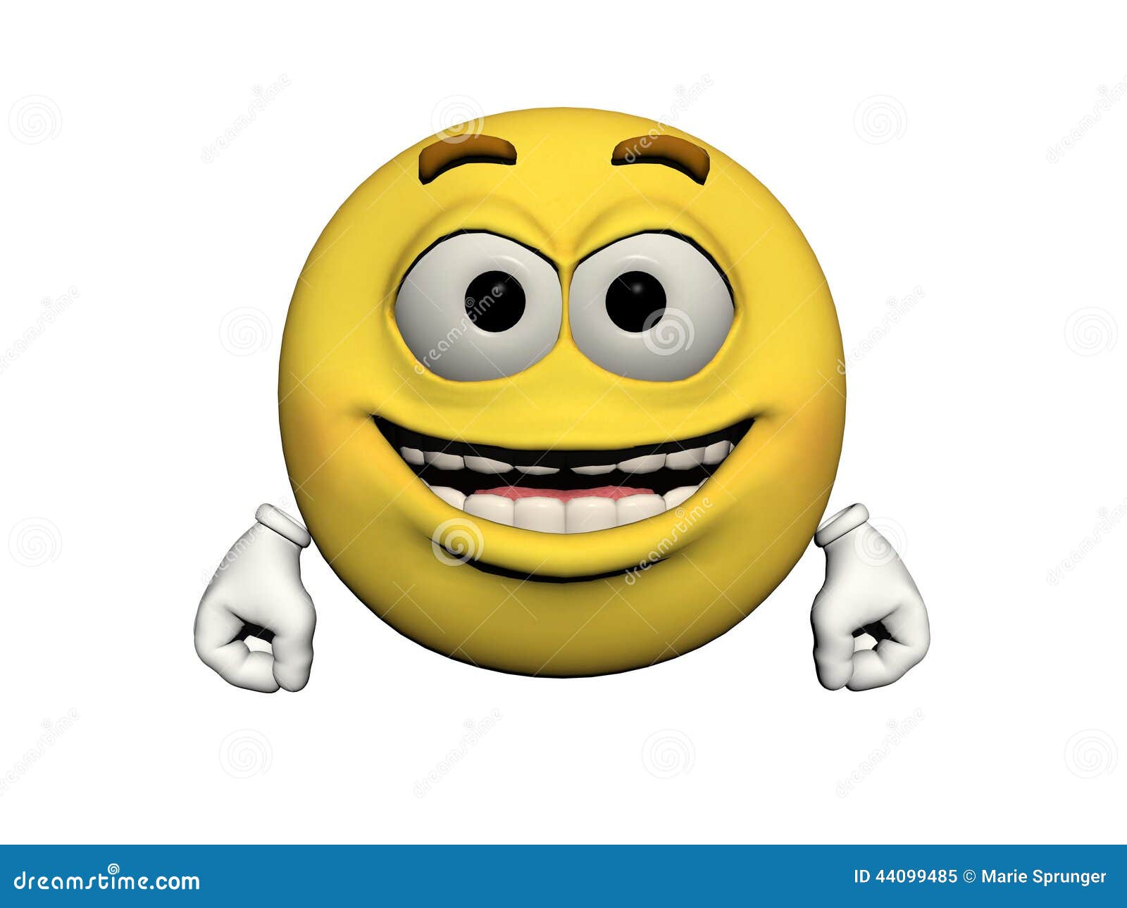 Glad Emoticon stock illustrationer. Illustration av ögonbryn - 44099485